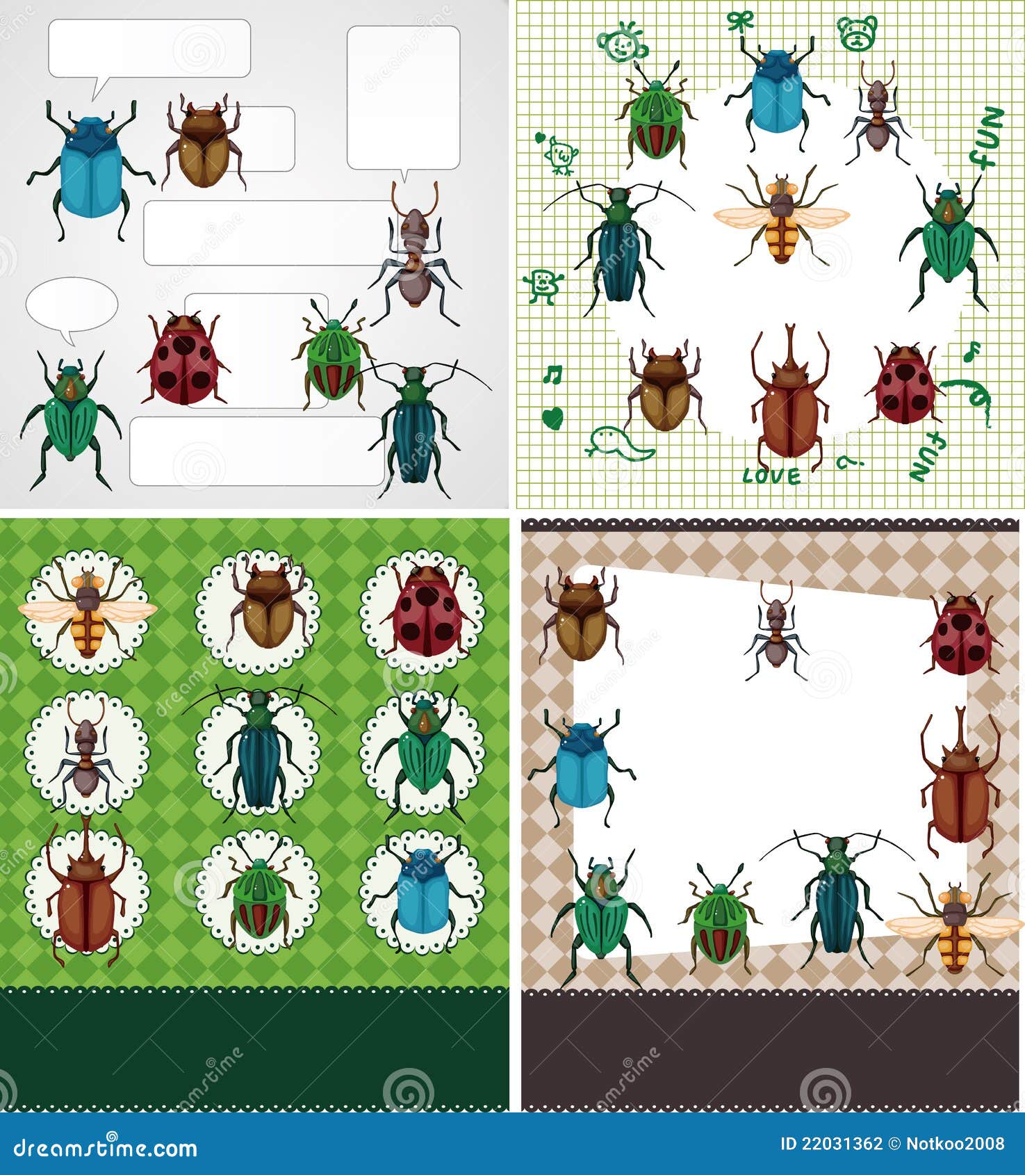 Centipedes In The Set. Pests And Parasites Cartoon Vector ...