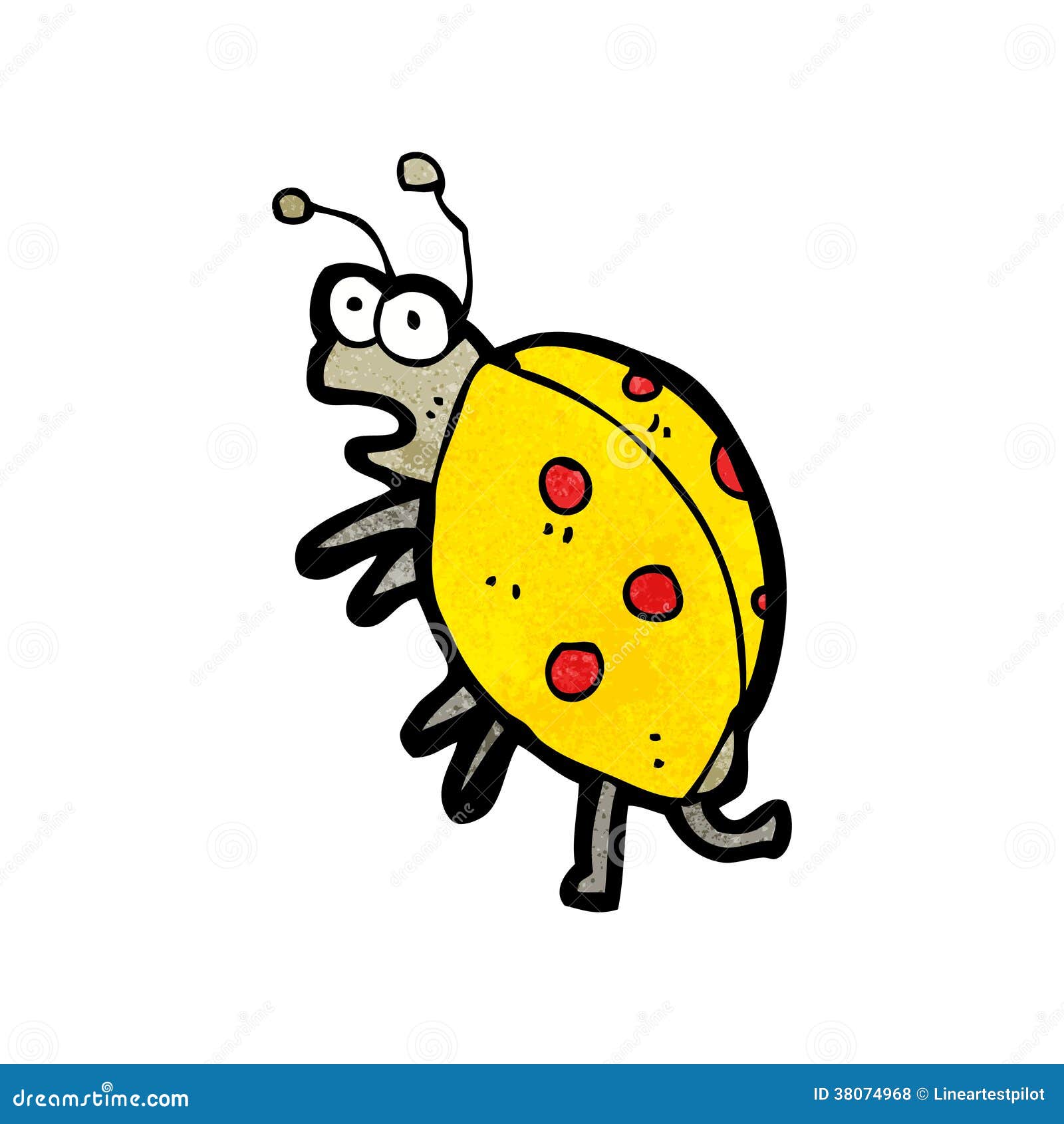 Cartoon bug stock illustration. Illustration of funny - 38074968
