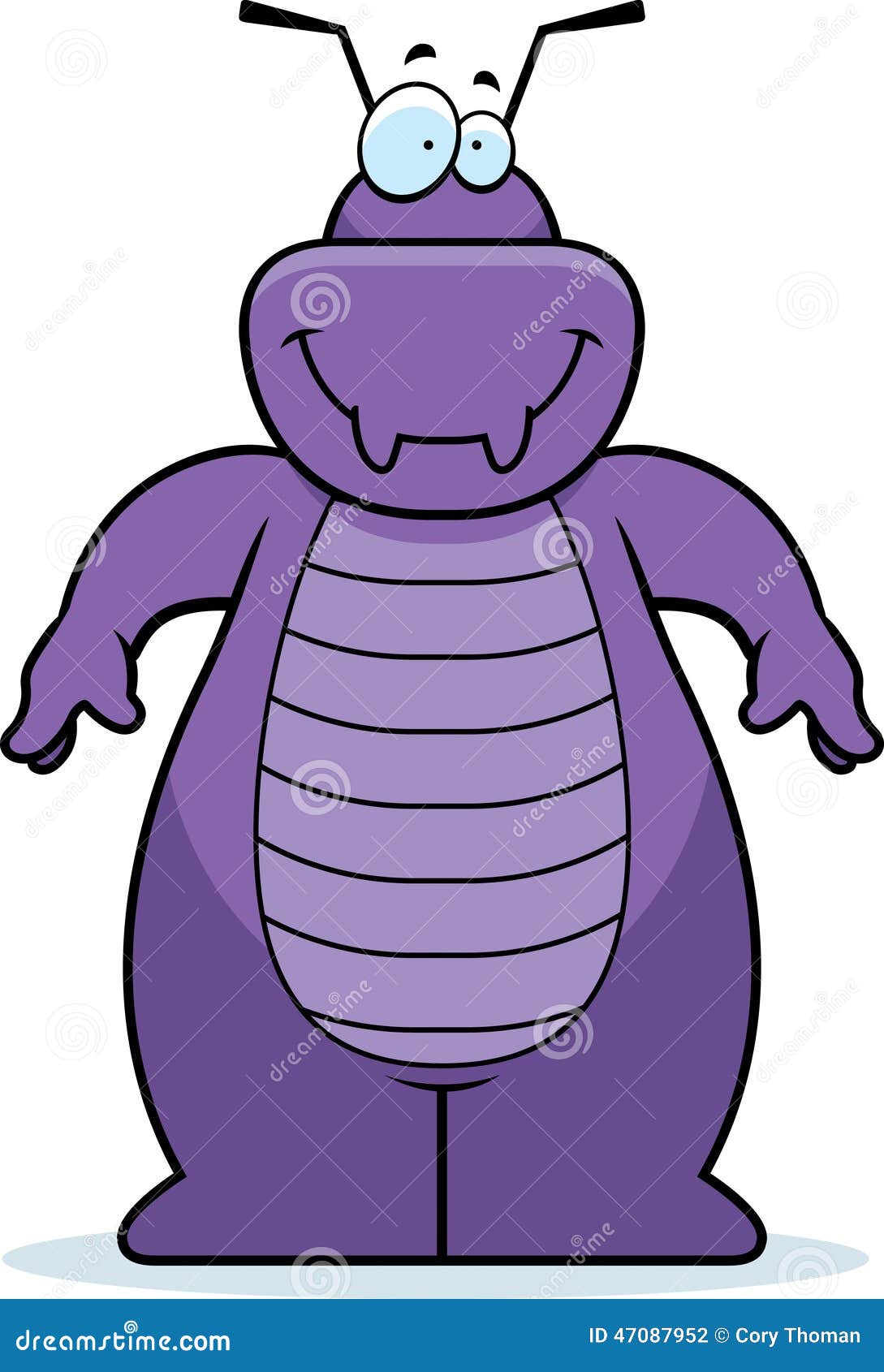 Cartoon Bug Smiling stock vector. Illustration of insect - 47087952