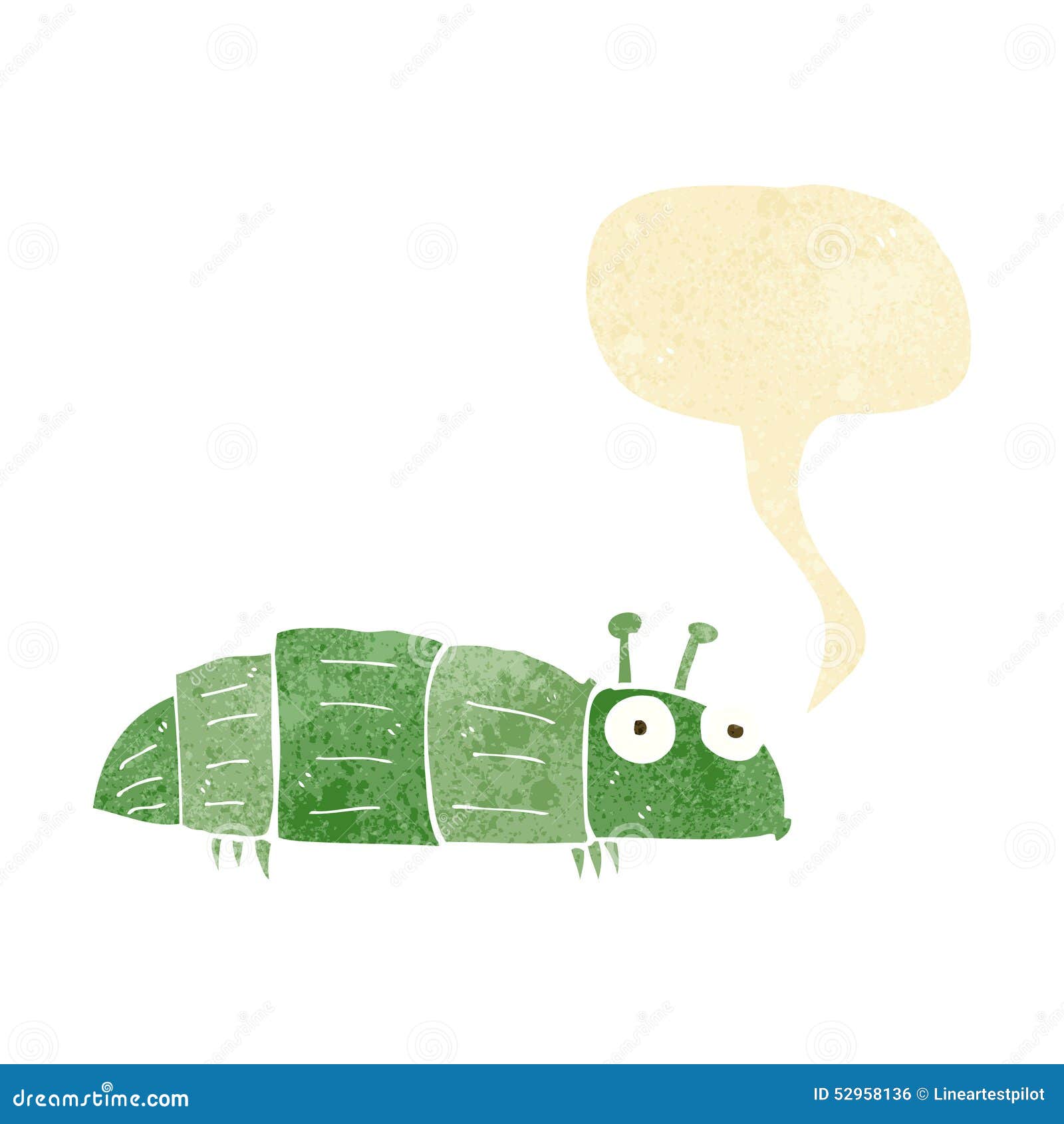 Cartoon Bug with Speech Bubble Stock Illustration - Illustration of ...