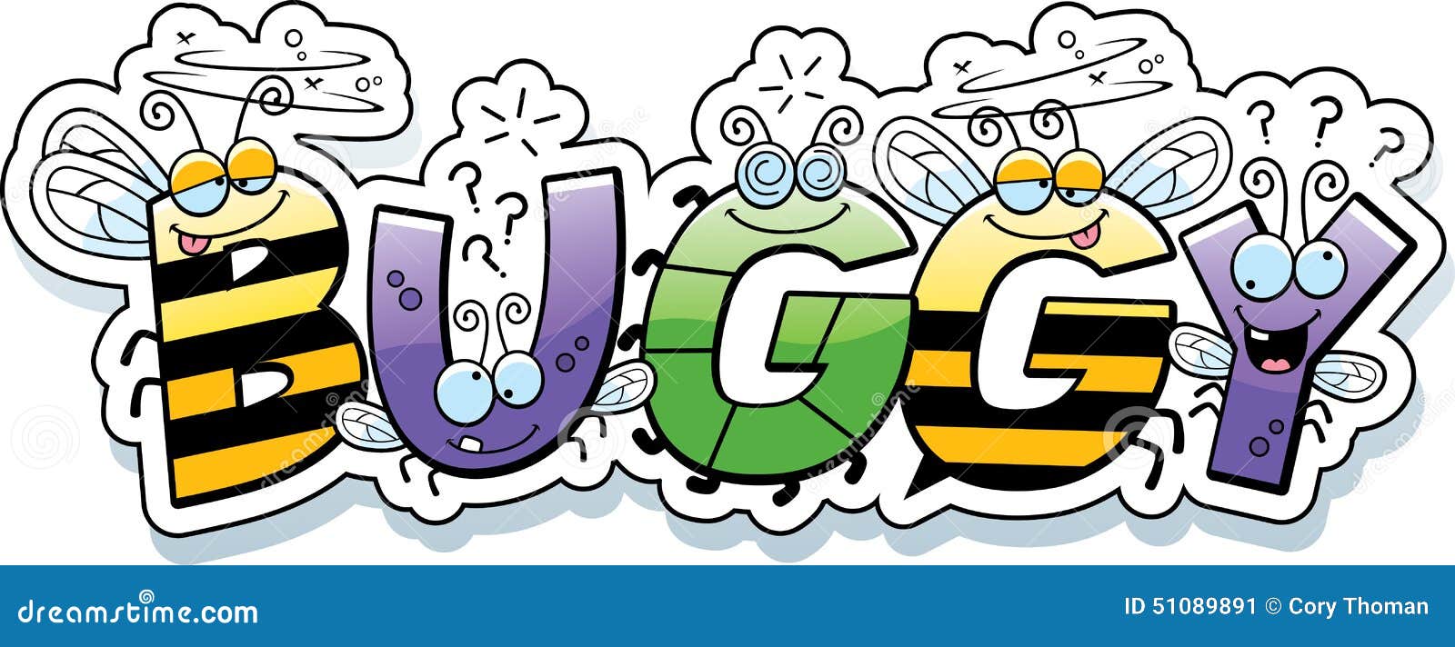 Cartoon Buggy Text stock vector. Illustration of virus - 51089891