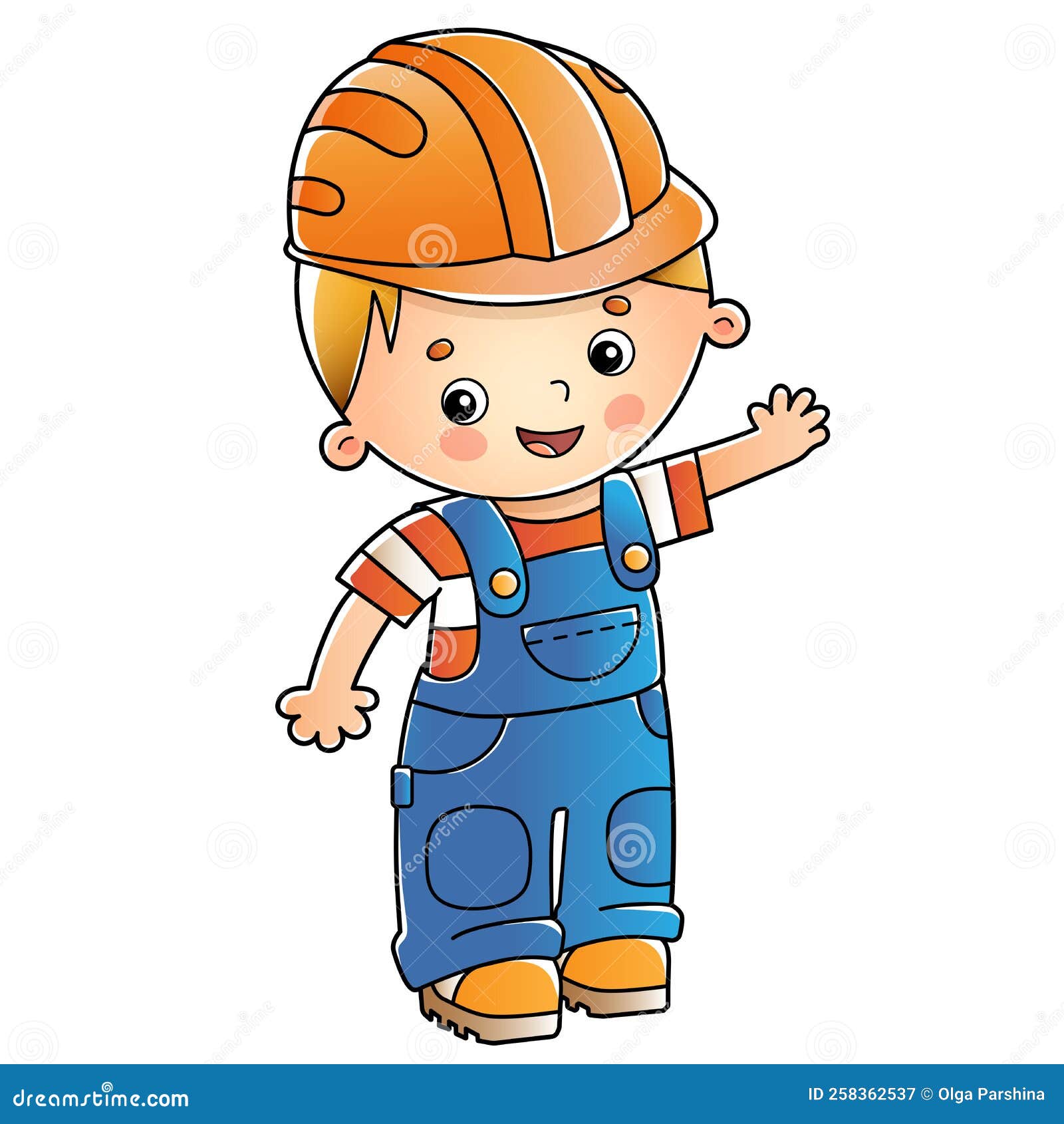 Hard Hat Cartoon Clipart Of Children