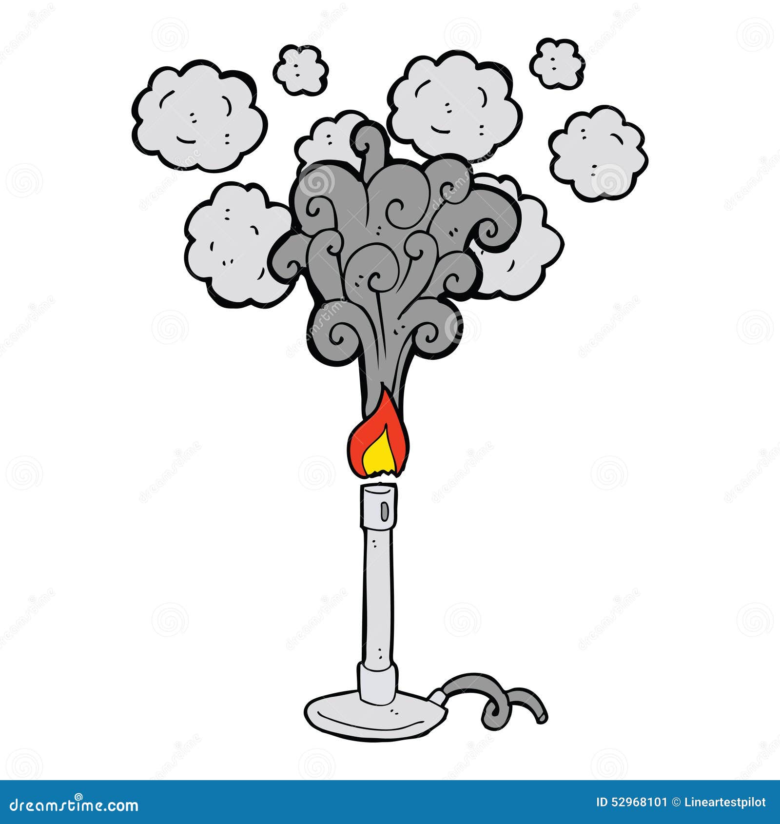 Cartoon bunsen burner stock illustration. Illustration of drawn - 52968101