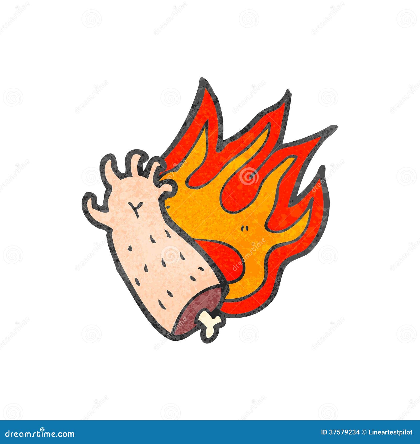 Cartoon Burning Halloween Arm Stock Vector - Illustration of clip ...