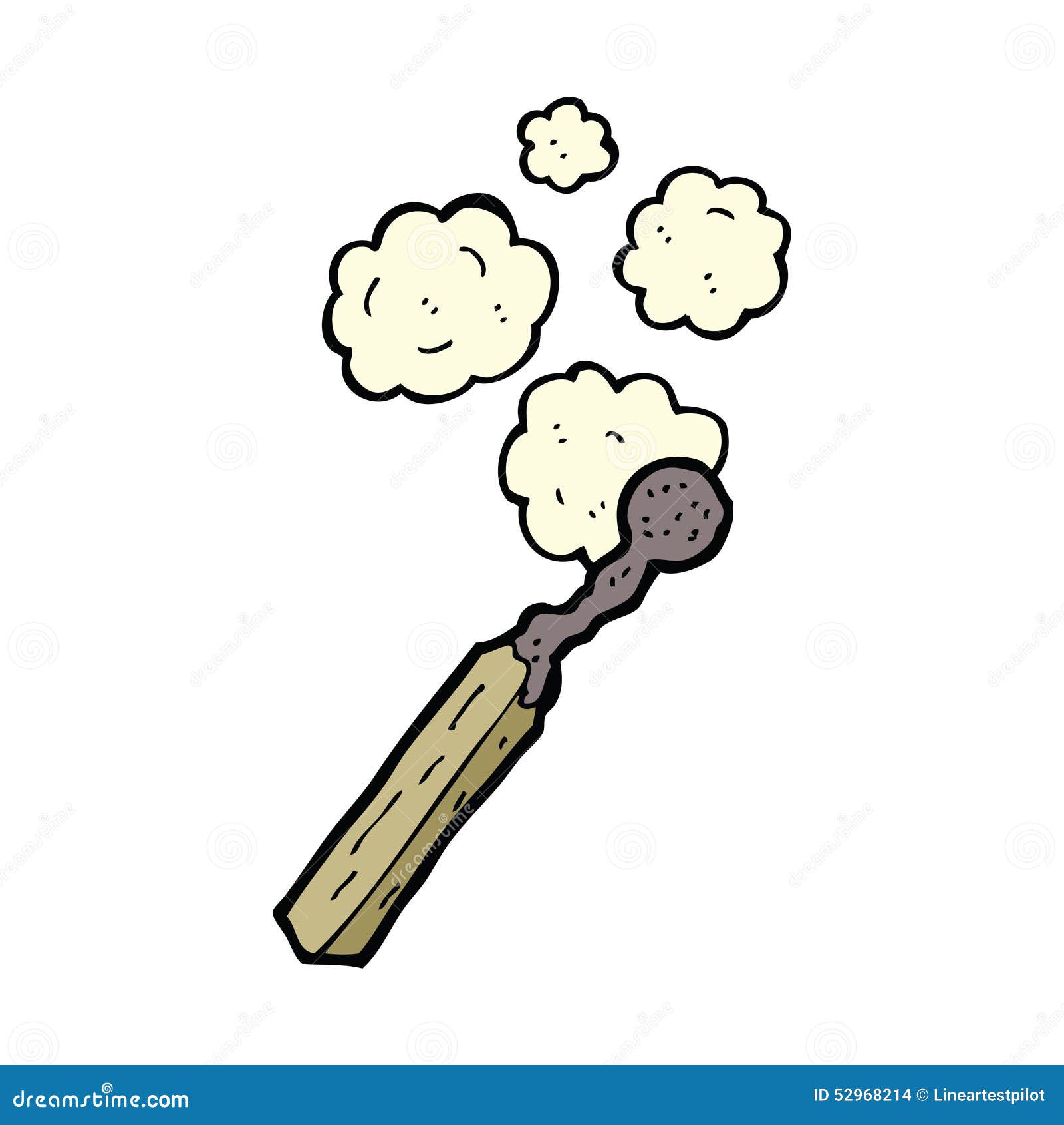 Burnt Match. Black Charred Stick. Flat Cartoon | CartoonDealer.com ...