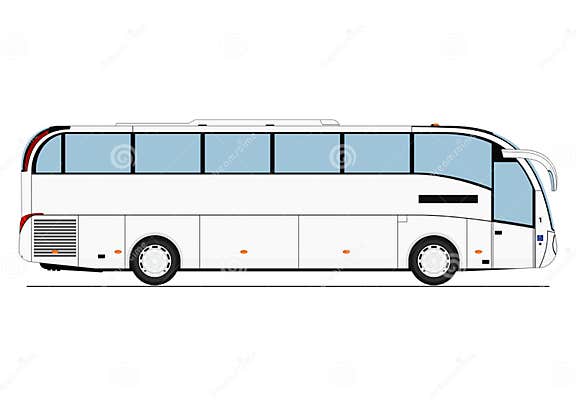 Cartoon bus coach. stock vector. Illustration of mockup - 107143294