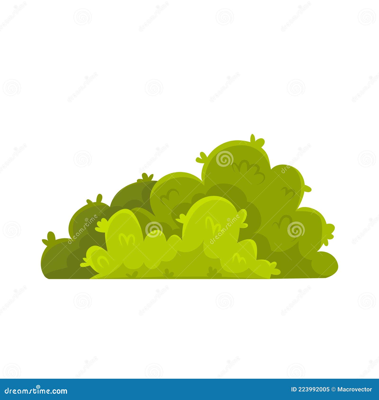 Cartoon Bushes Illustration Stock Vector - Illustration of animation ...