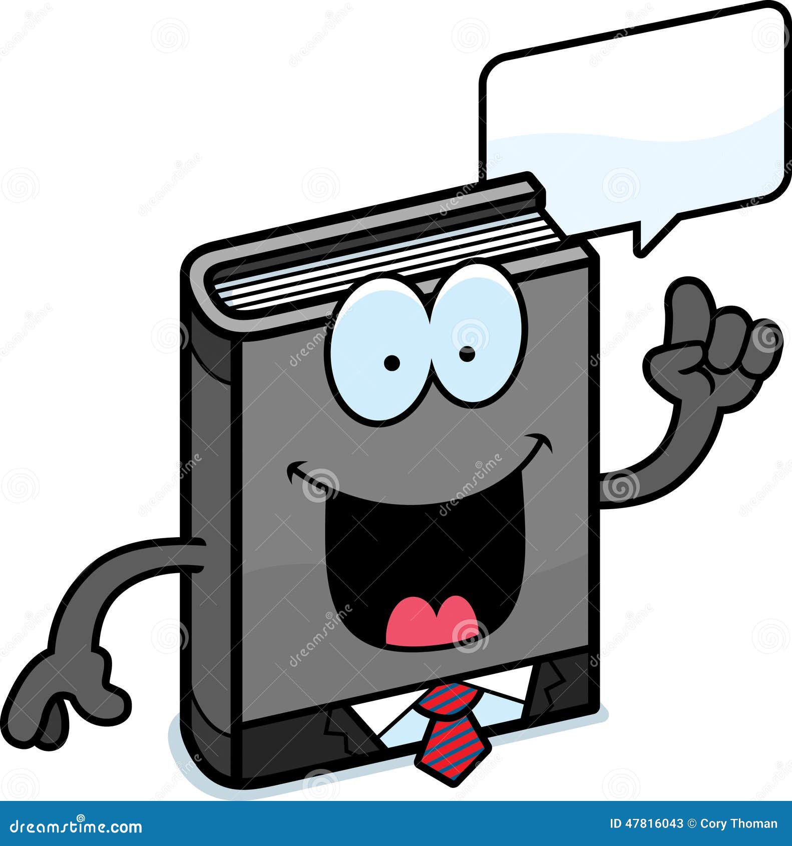 Cartoon Business Book Talking Stock Vector - Illustration of happy ...