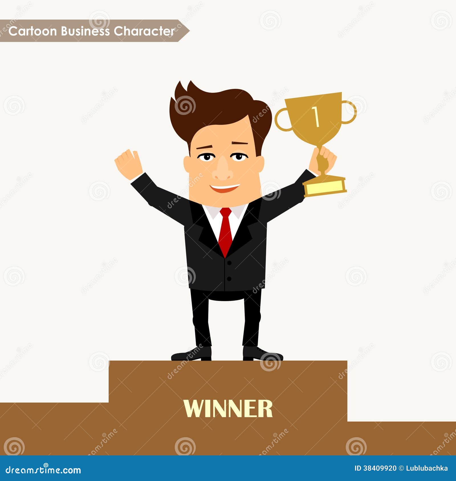 Winner Concept. Happy Man And Woman Winners With Gold Medals And A Gold ...