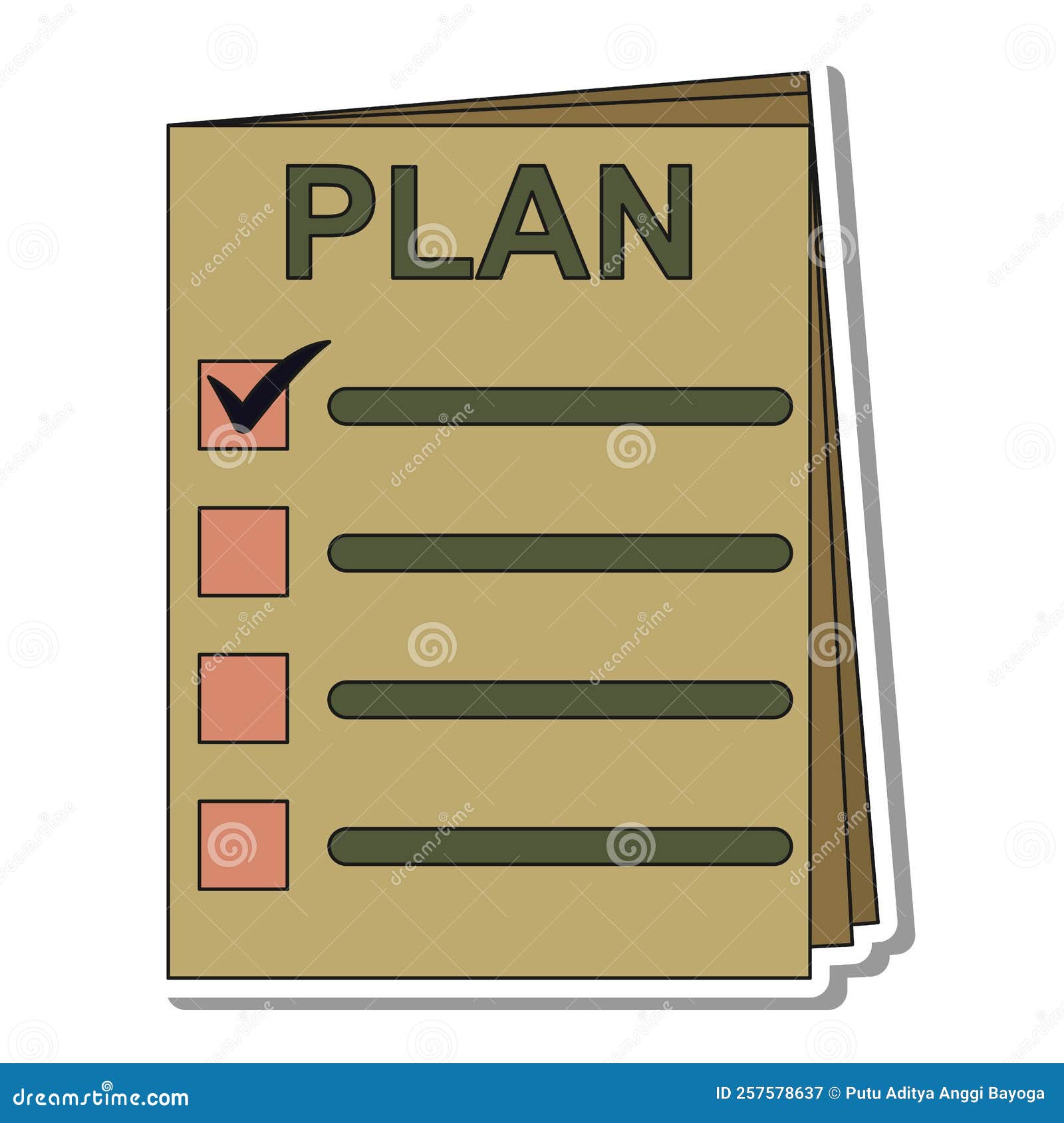 Cartoon business plan stock vector. Illustration of cartoon - 257578637