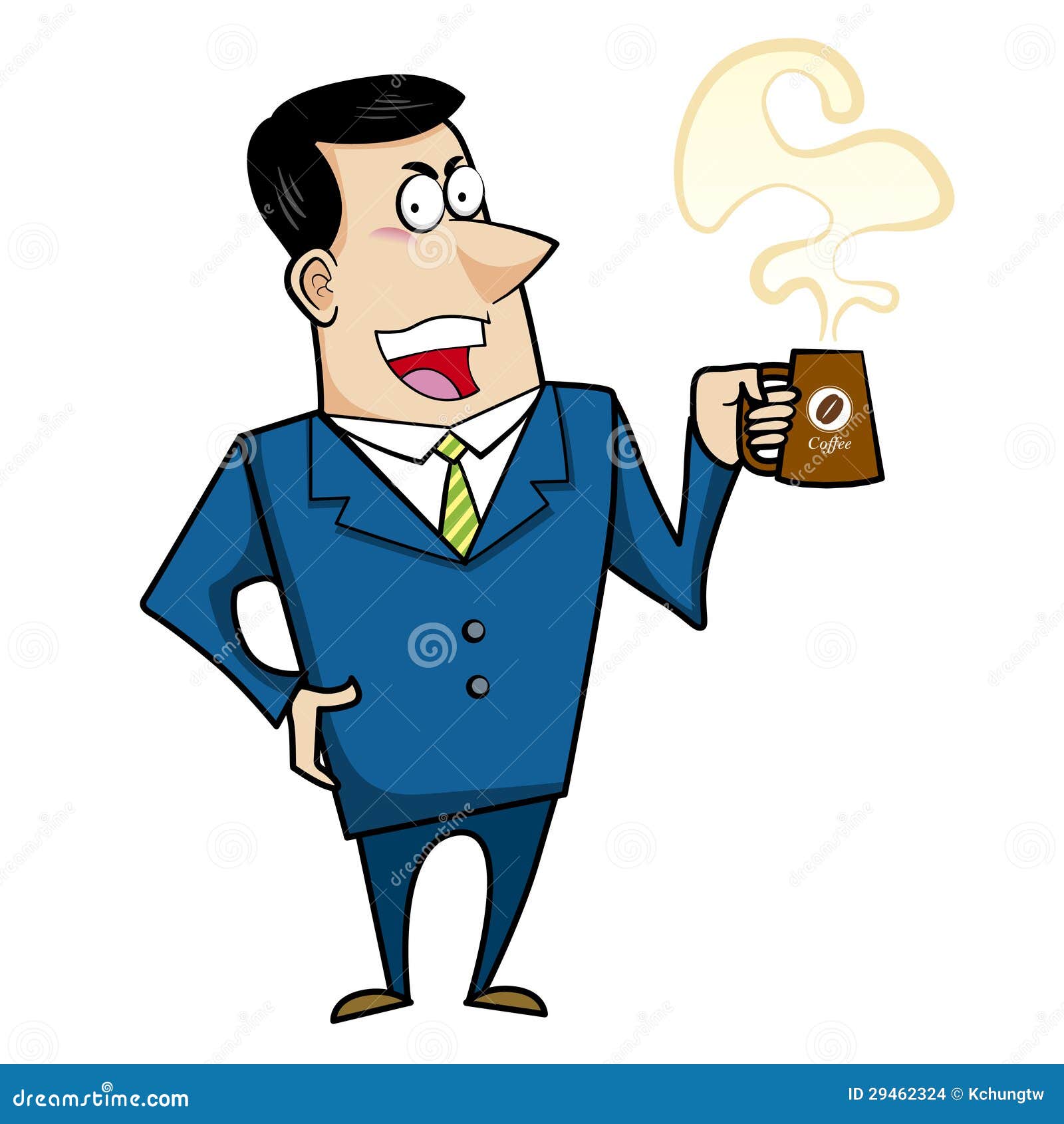 Cartoon business man stock vector. Illustration of office - 29462324