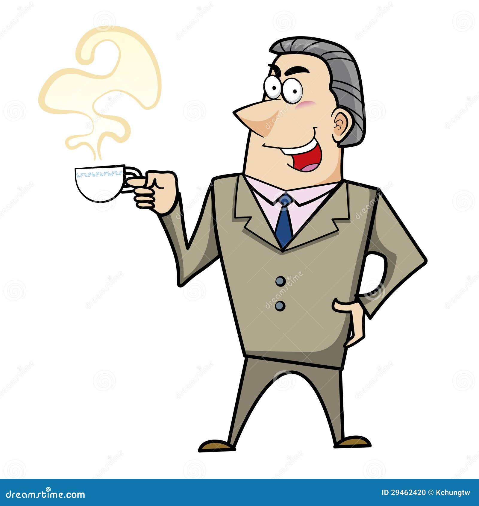 Cartoon business man stock vector. Illustration of office - 29462420