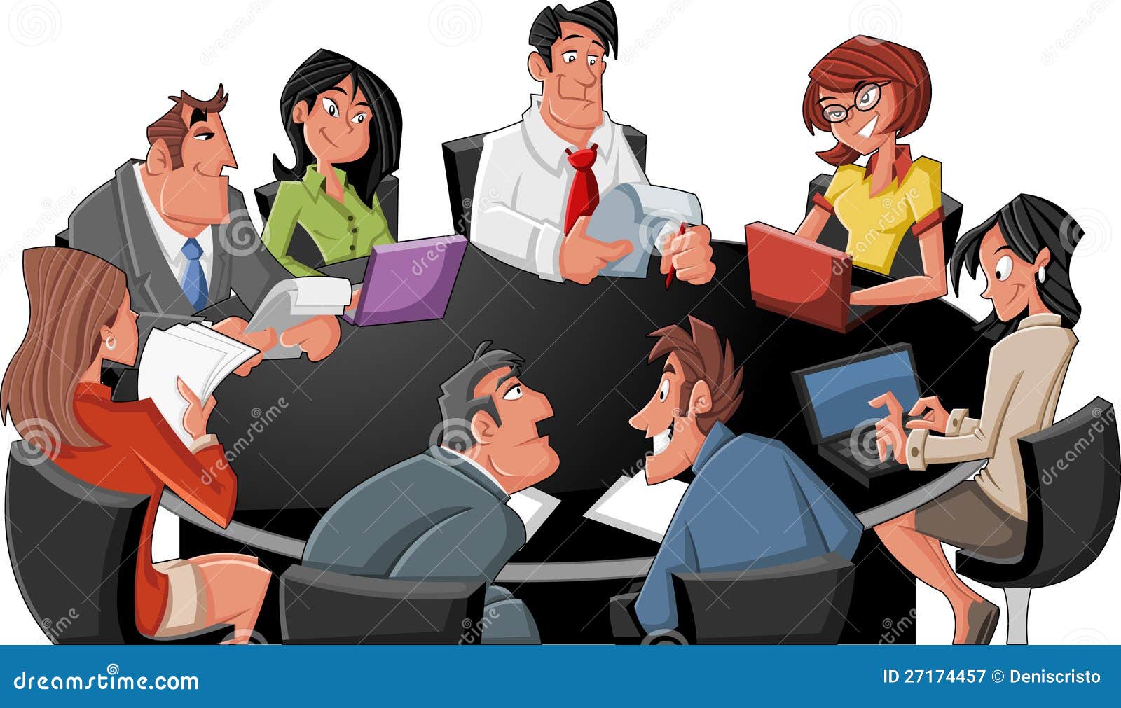 Cartoon business people stock vector. Illustration of businessman ...