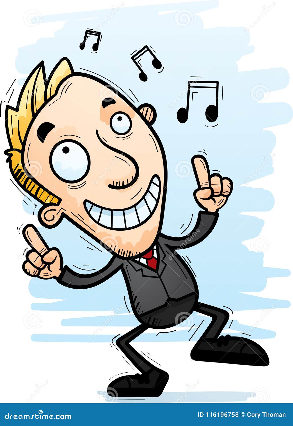 Cartoon Businessman Dancing Stock Vector - Illustration of doodle ...