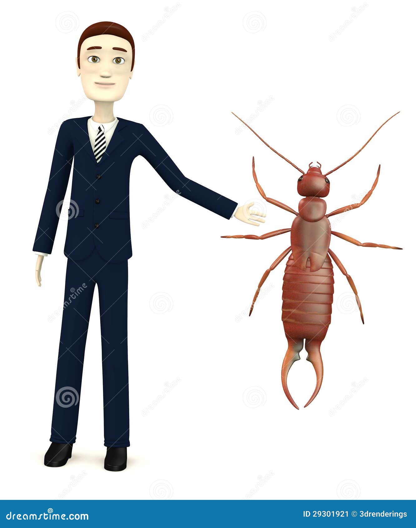 Render Of Earwig Stock Image | CartoonDealer.com #35698885