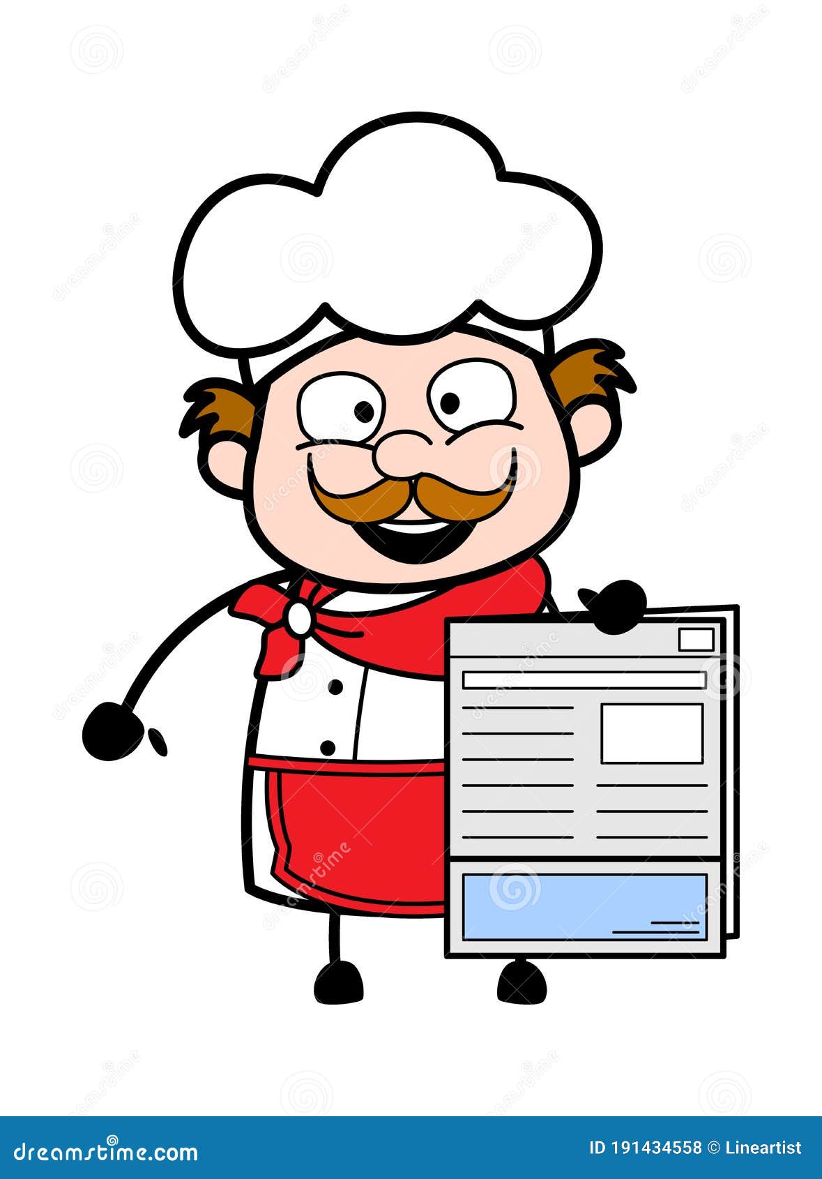 Cartoon Businessman Holding a Newspaper Stock Illustration ...