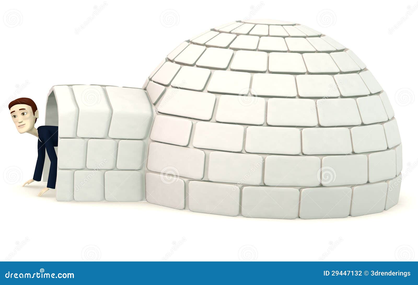 Render Of Igloo Royalty-Free Stock Photo | CartoonDealer.com #35918931