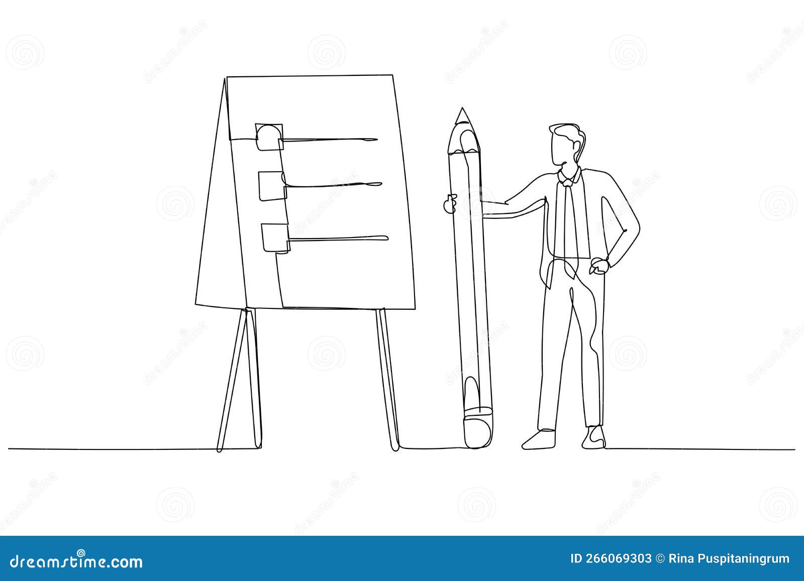 Cartoon Of Businessman Present Action Plan With Checklist Step On ... Cartoon Of Businessman Present Action Plan With Checklist Step On ...
