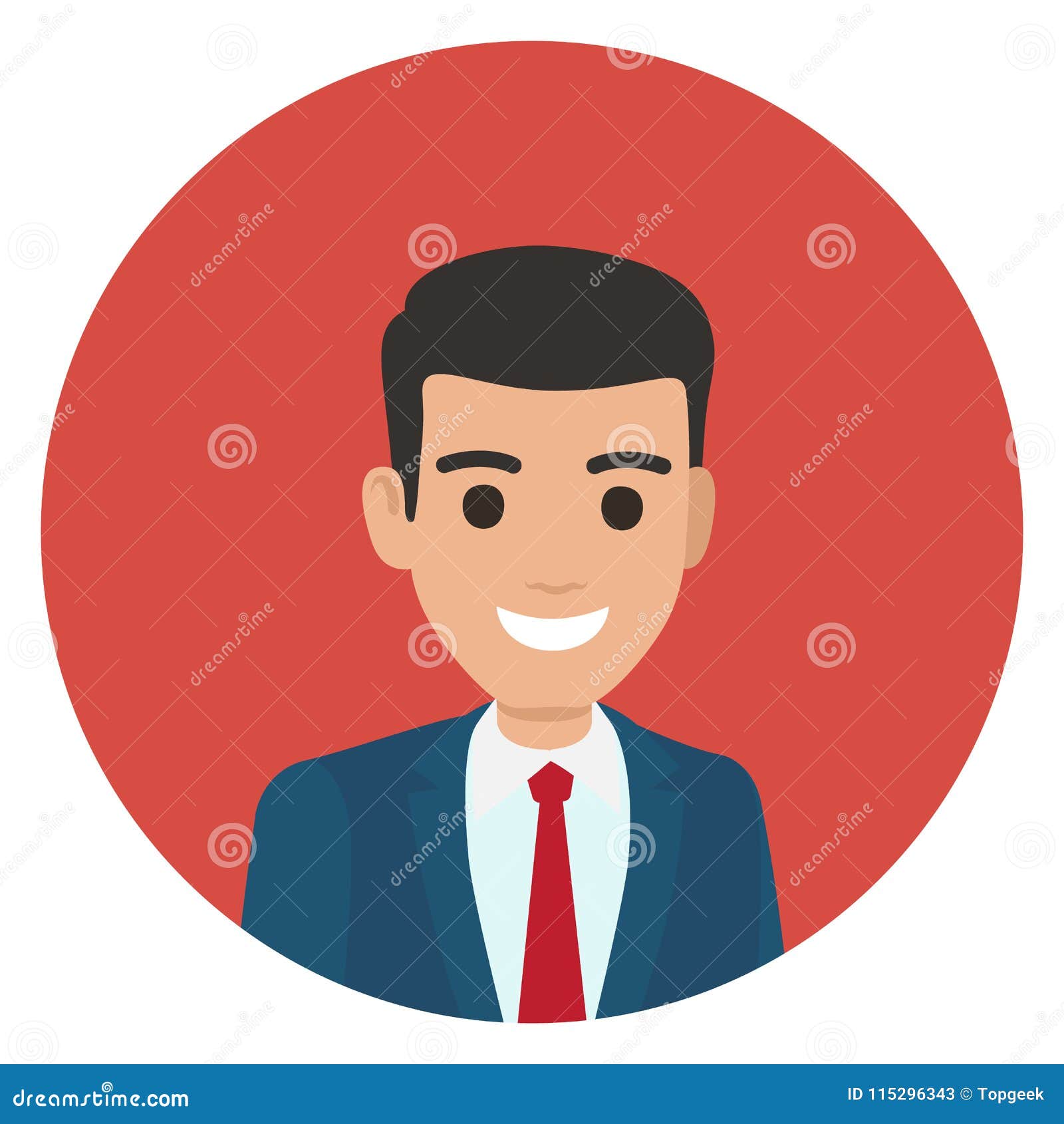Cartoon Businessman in Suit Portrait in Circle Stock Vector ... Cartoon Businessman in Suit Portrait in Circle Stock Vector ...