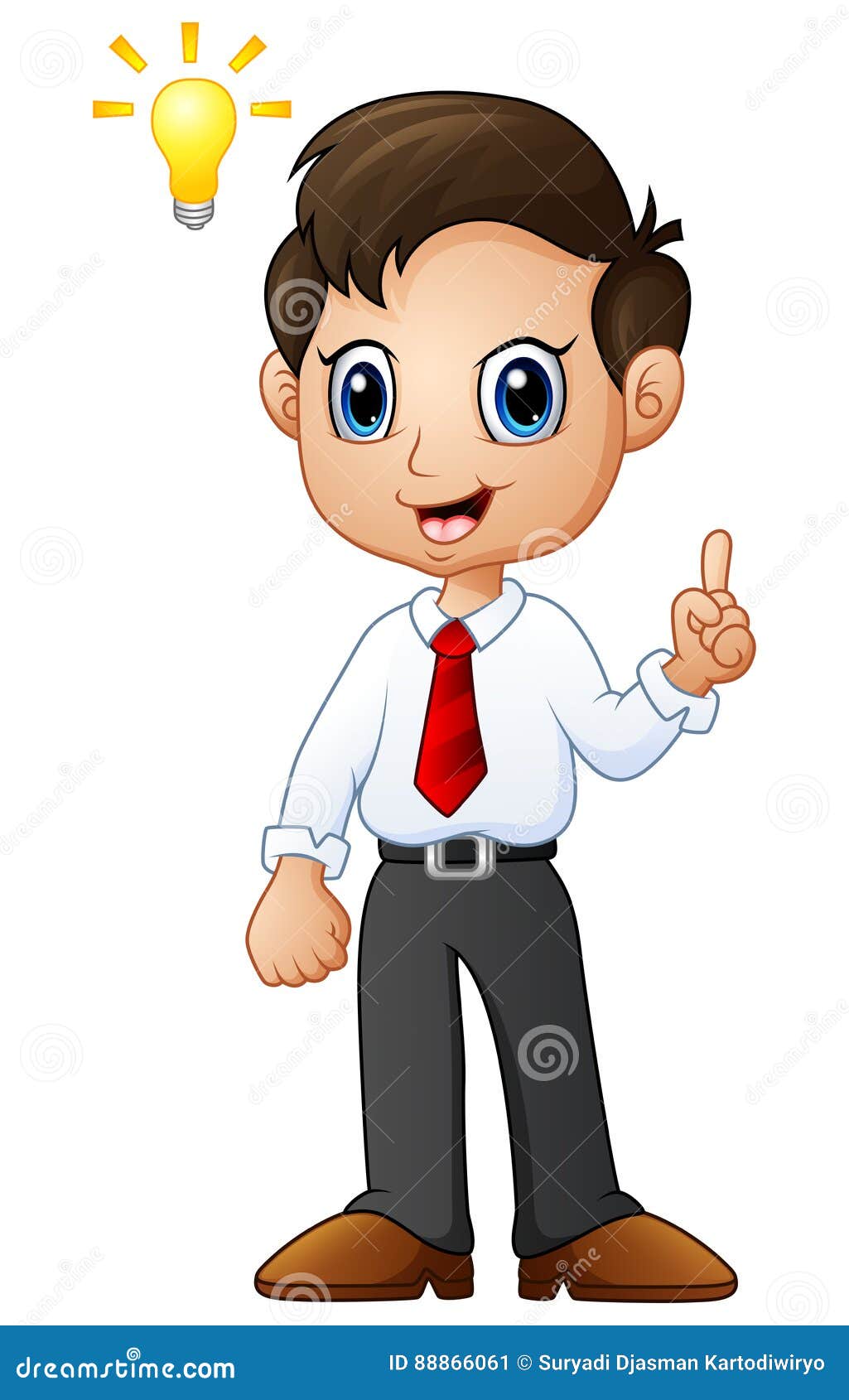 Cartoon Businessman Thinking A New Idea | CartoonDealer.com #88866061 Cartoon Businessman Thinking A New Idea | CartoonDealer.com #88866061
