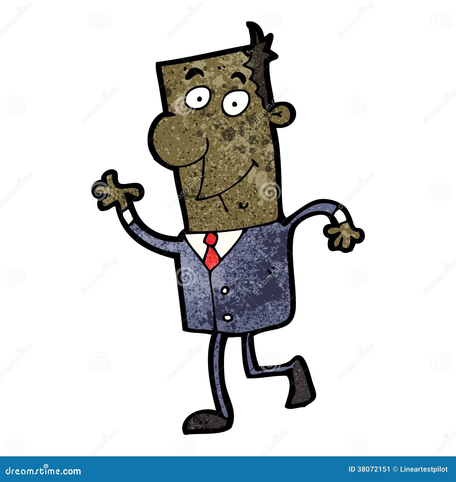 Cartoon Businessman Walking To Work Stock Vector - Illustration of ...