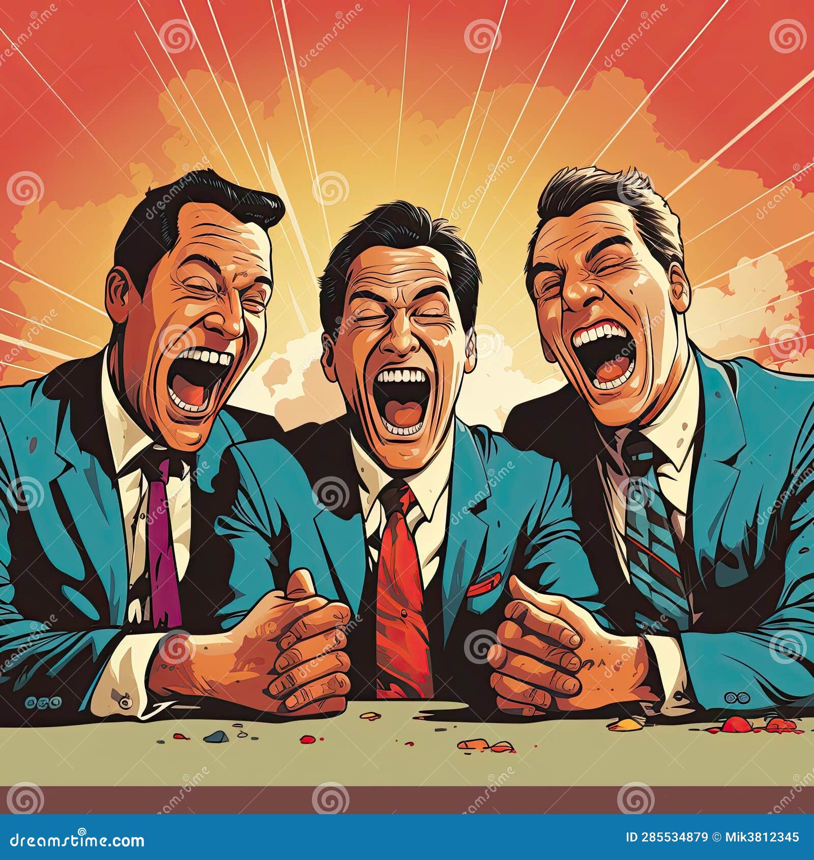 Cartoon of Businessmen Laughing Uncontrollably. Stock Illustration ... Cartoon of Businessmen Laughing Uncontrollably. Stock Illustration ...