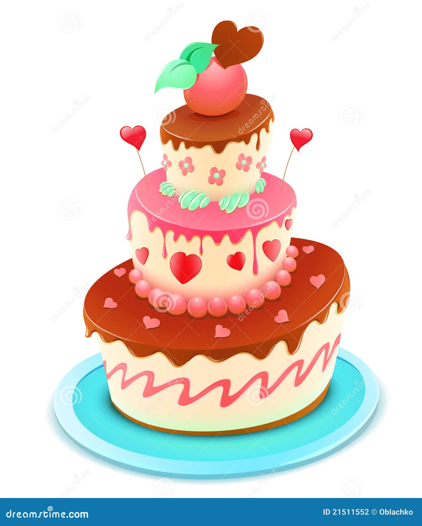 Cartoon Cake Stock Photography - Image: 21511552