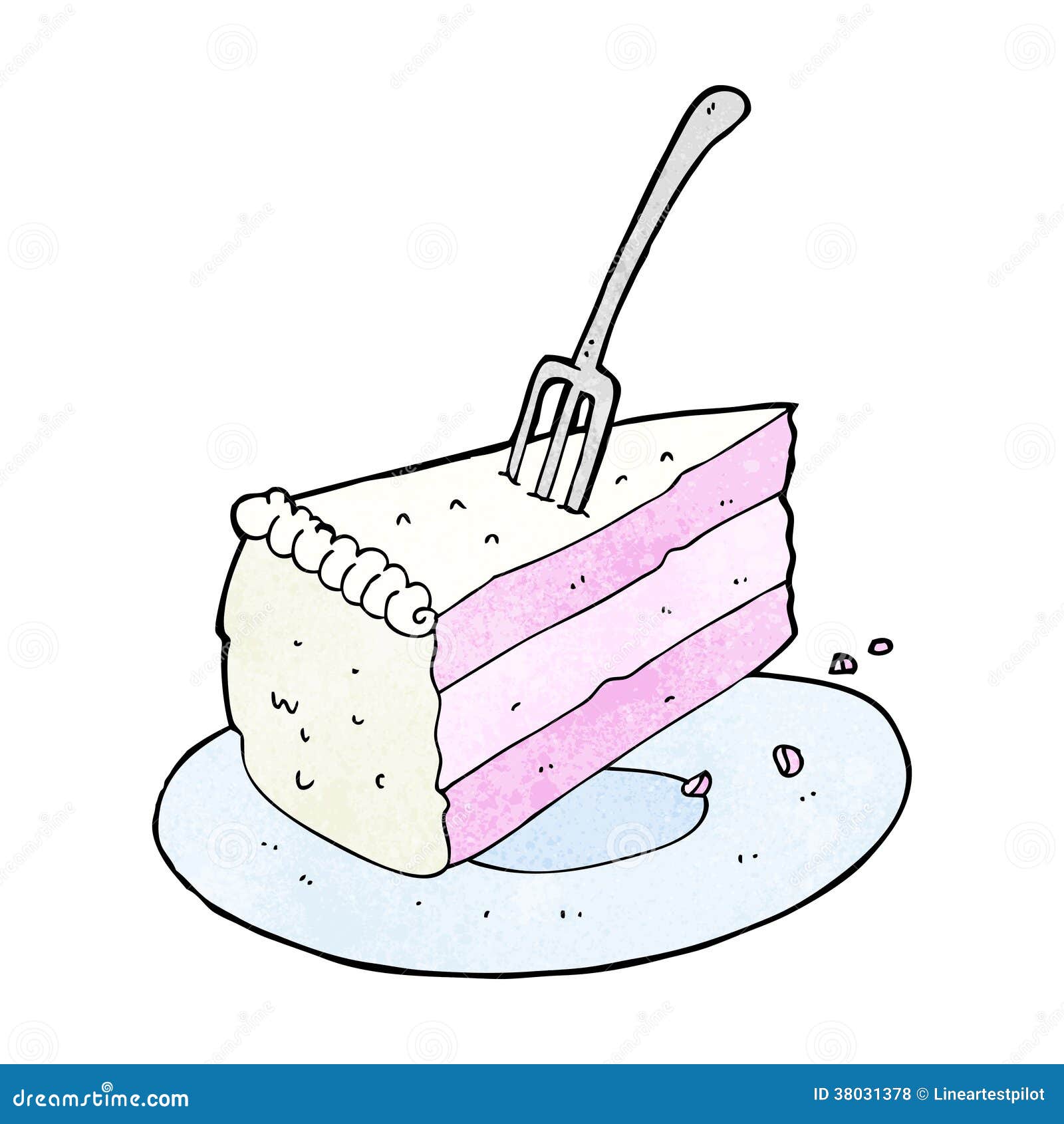 Cartoon cake stock vector. Illustration of doodle, drawn - 38031378