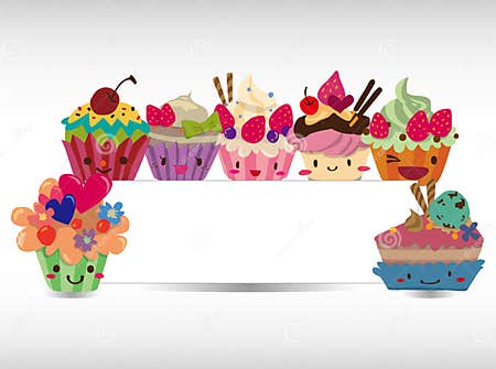 Cartoon cake card stock vector. Illustration of card - 21734158
