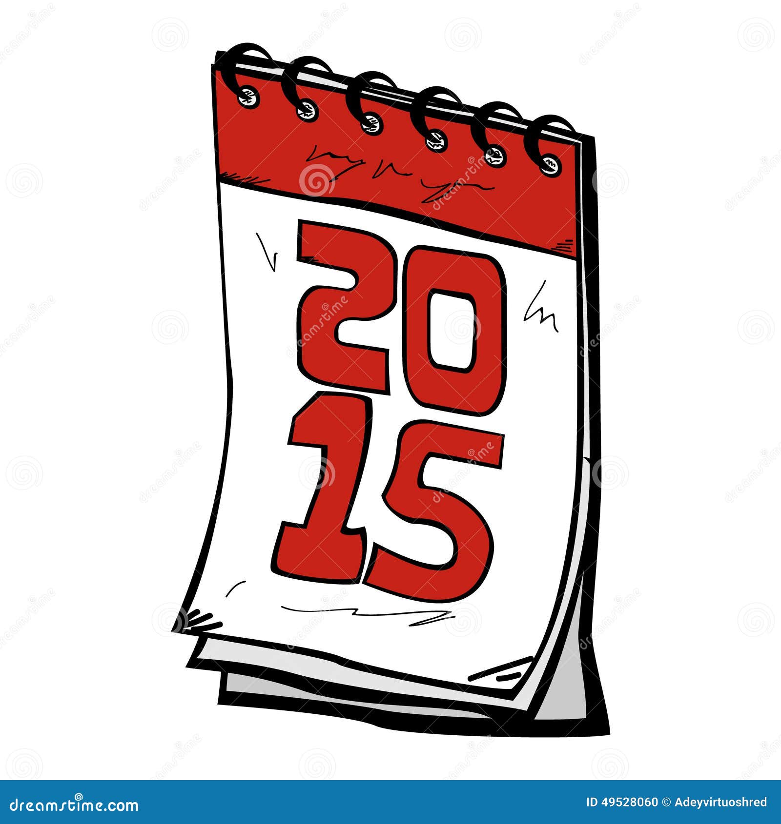 2015 Cartoon Calendar stock vector. Illustration of artwork - 49528060