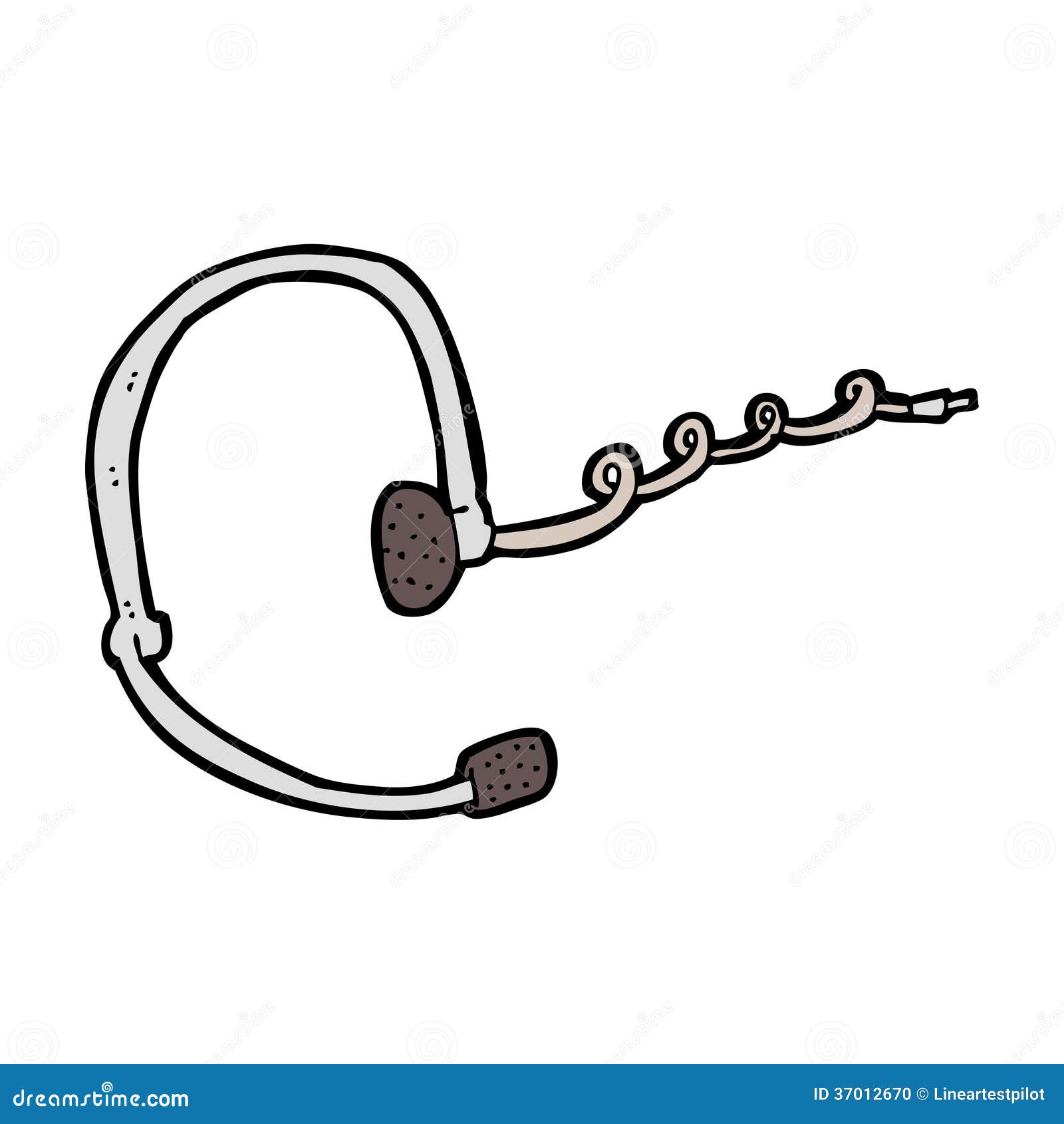 Cartoon Call Center Headset Stock Vector - Illustration of centre ...