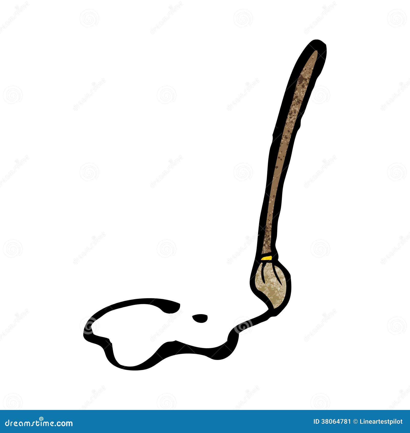 Cartoon Calligraphy Brush Royalty-Free Stock Photography ...