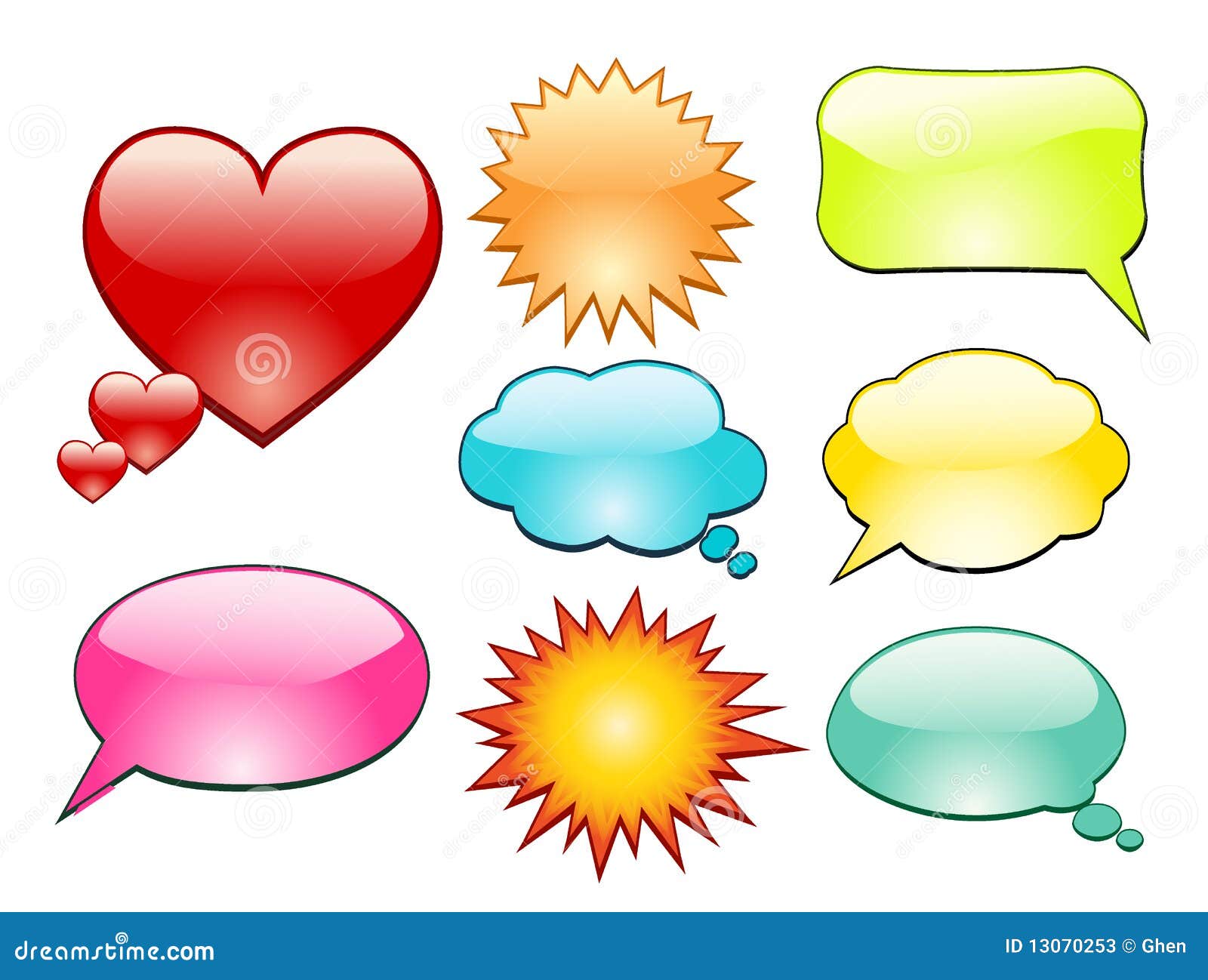 Cartoon Callouts. Vector | CartoonDealer.com #10897348