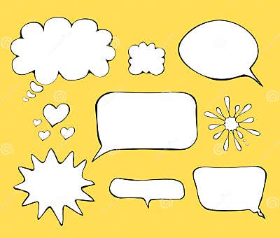 Cartoon callouts. vector stock vector. Illustration of drawing - 10897348