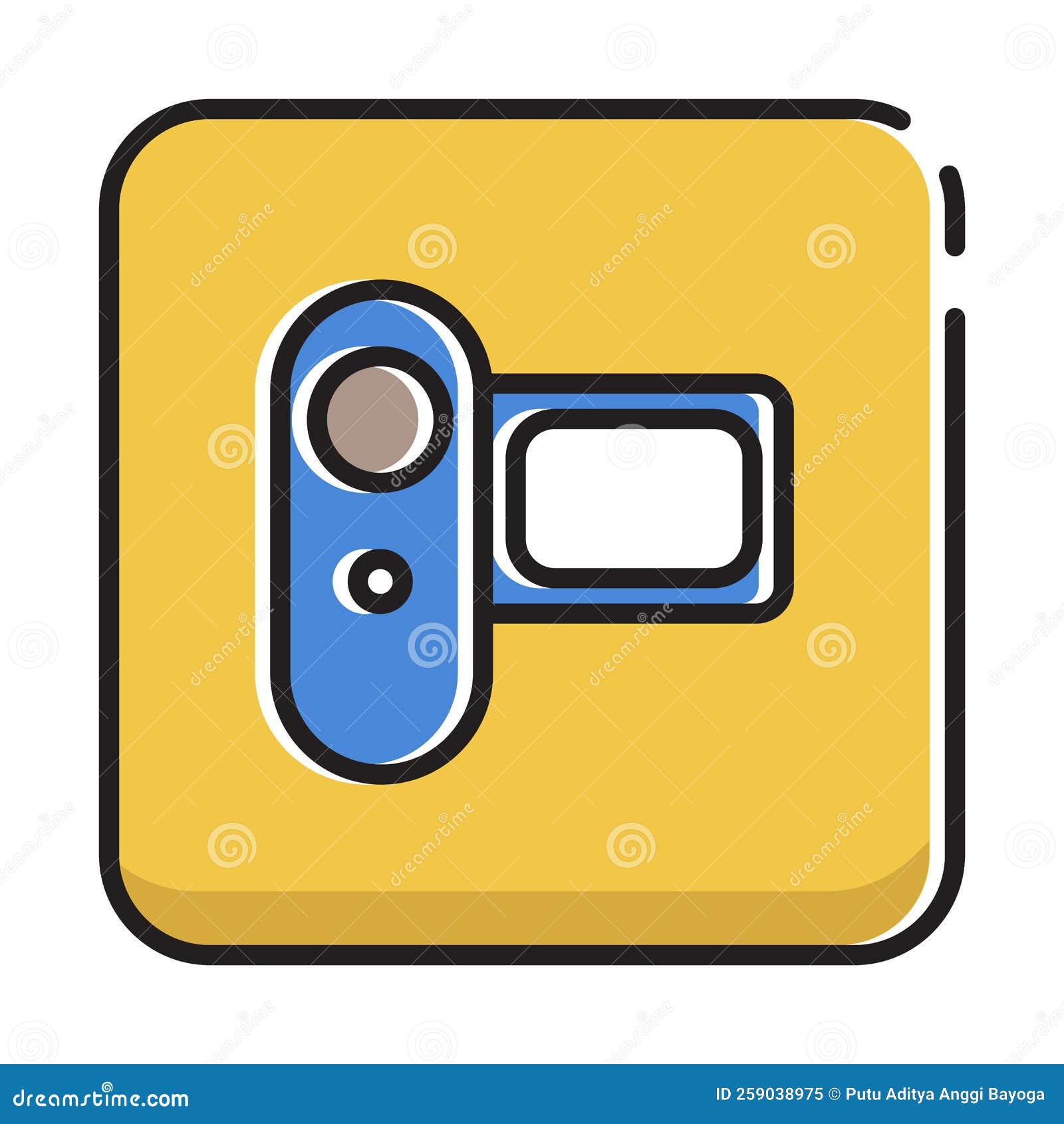Cartoon camera stock vector. Illustration of simple - 259038975