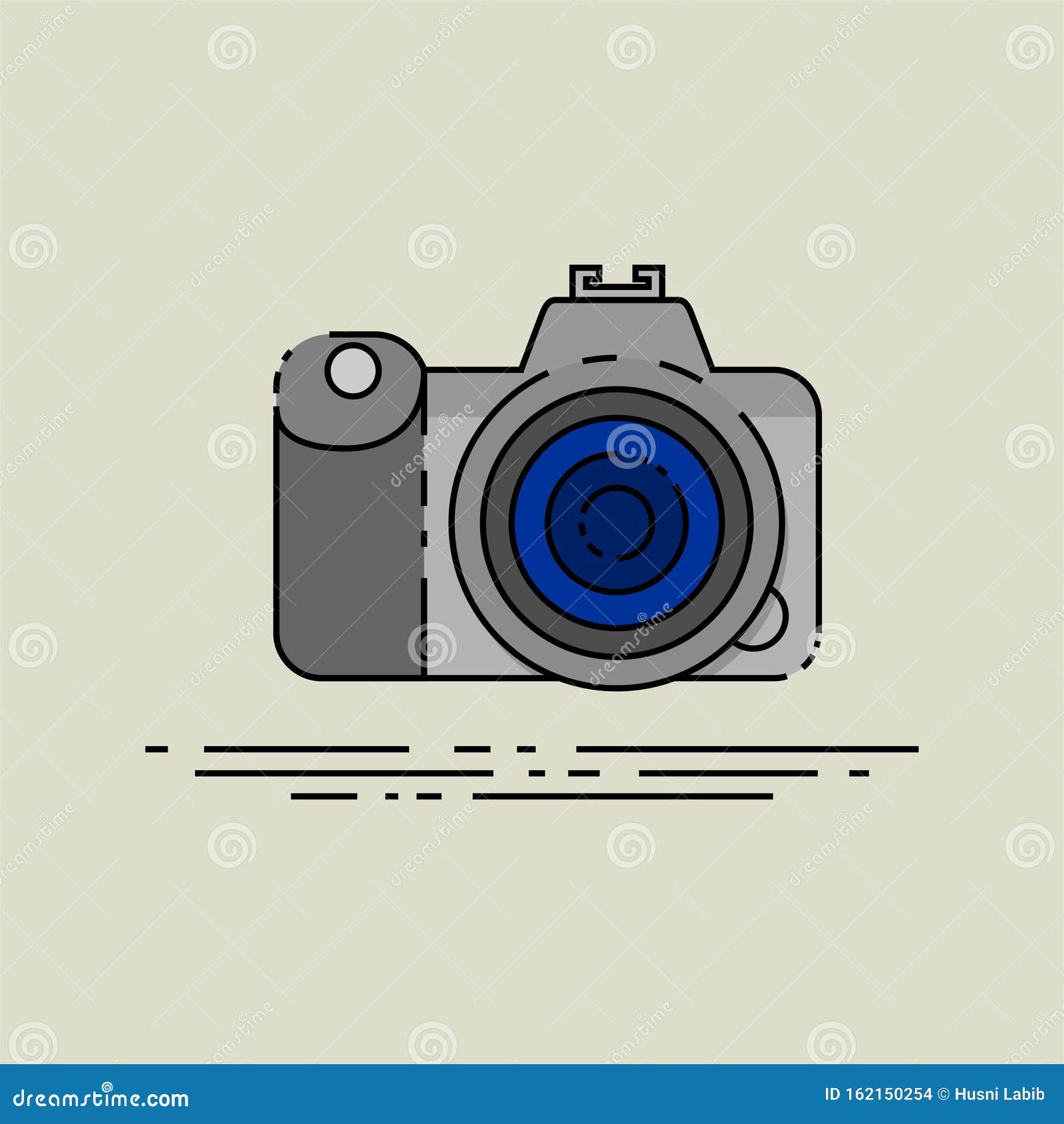 Camera Clip Art Set, Lens, Photo Tape, Web. Camera Vector Clip Art Set ...