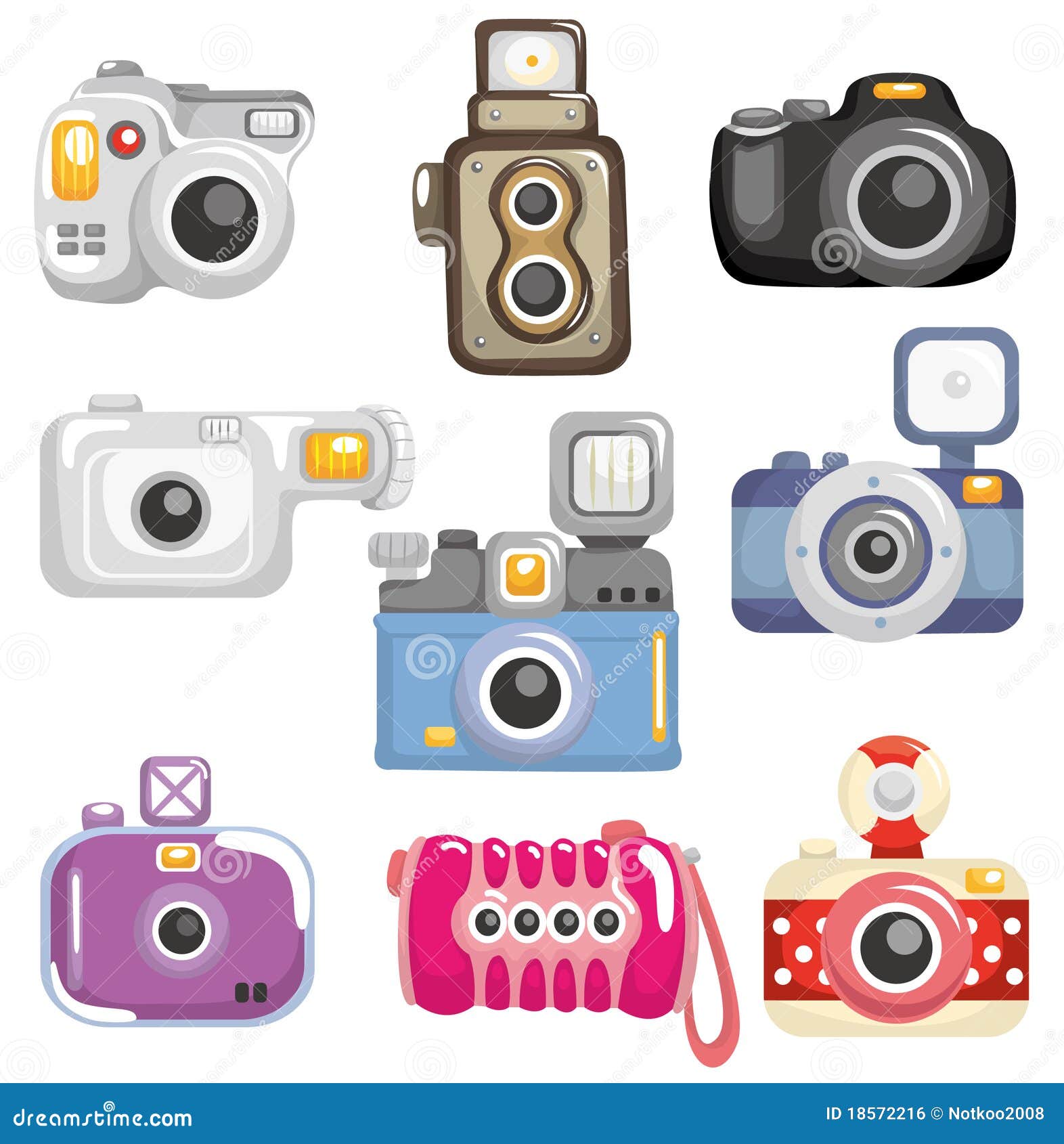 Cartoon camera icon stock vector. Illustration of entertainment - 18572216