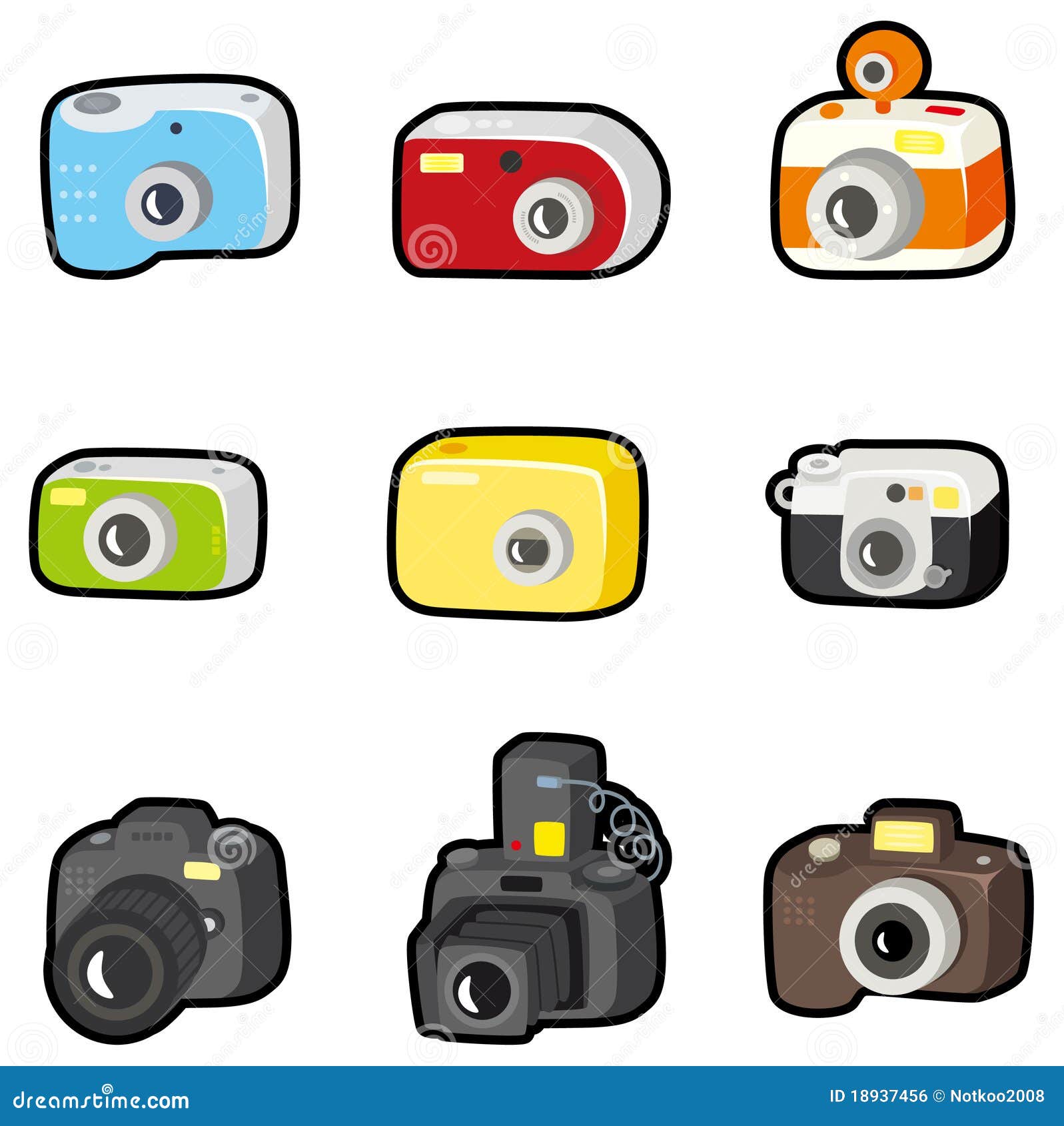 Cartoon camera icon stock vector. Illustration of scene - 18937456