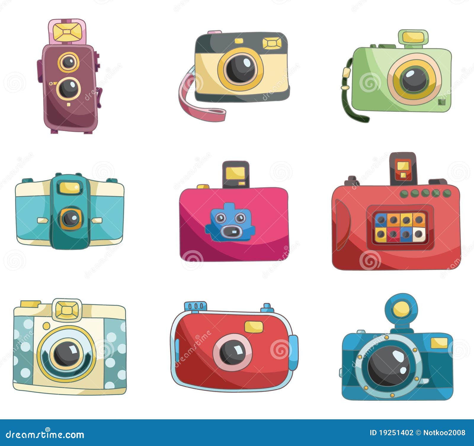 Cartoon Camera Clip Art Vector Illustration | CartoonDealer.com #162150254