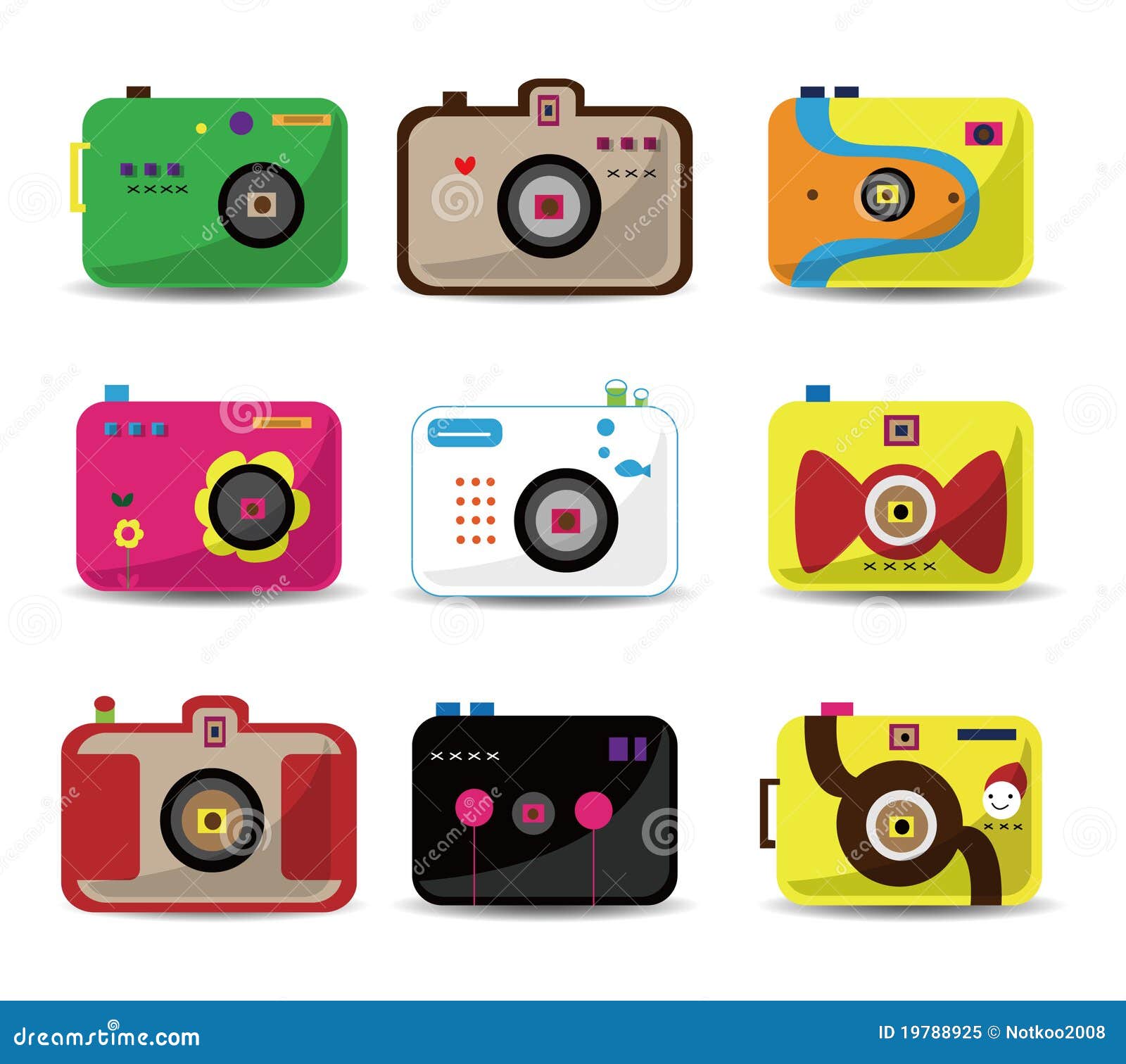 Cartoon Boy With Camera Vector Illustration | CartoonDealer.com #57301860