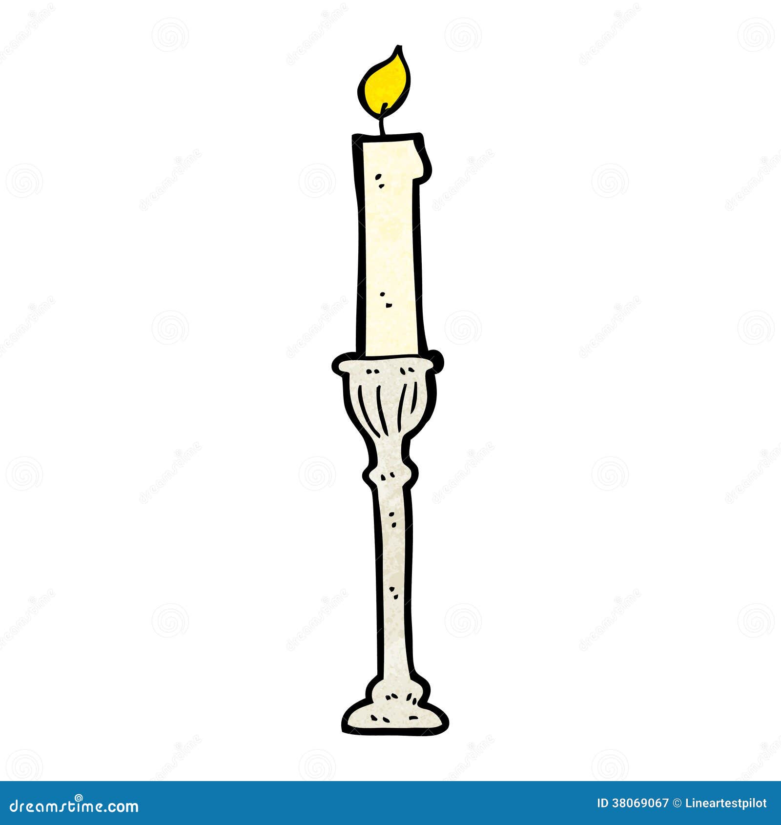 Cartoon candlestick stock vector. Illustration of artwork - 38069067