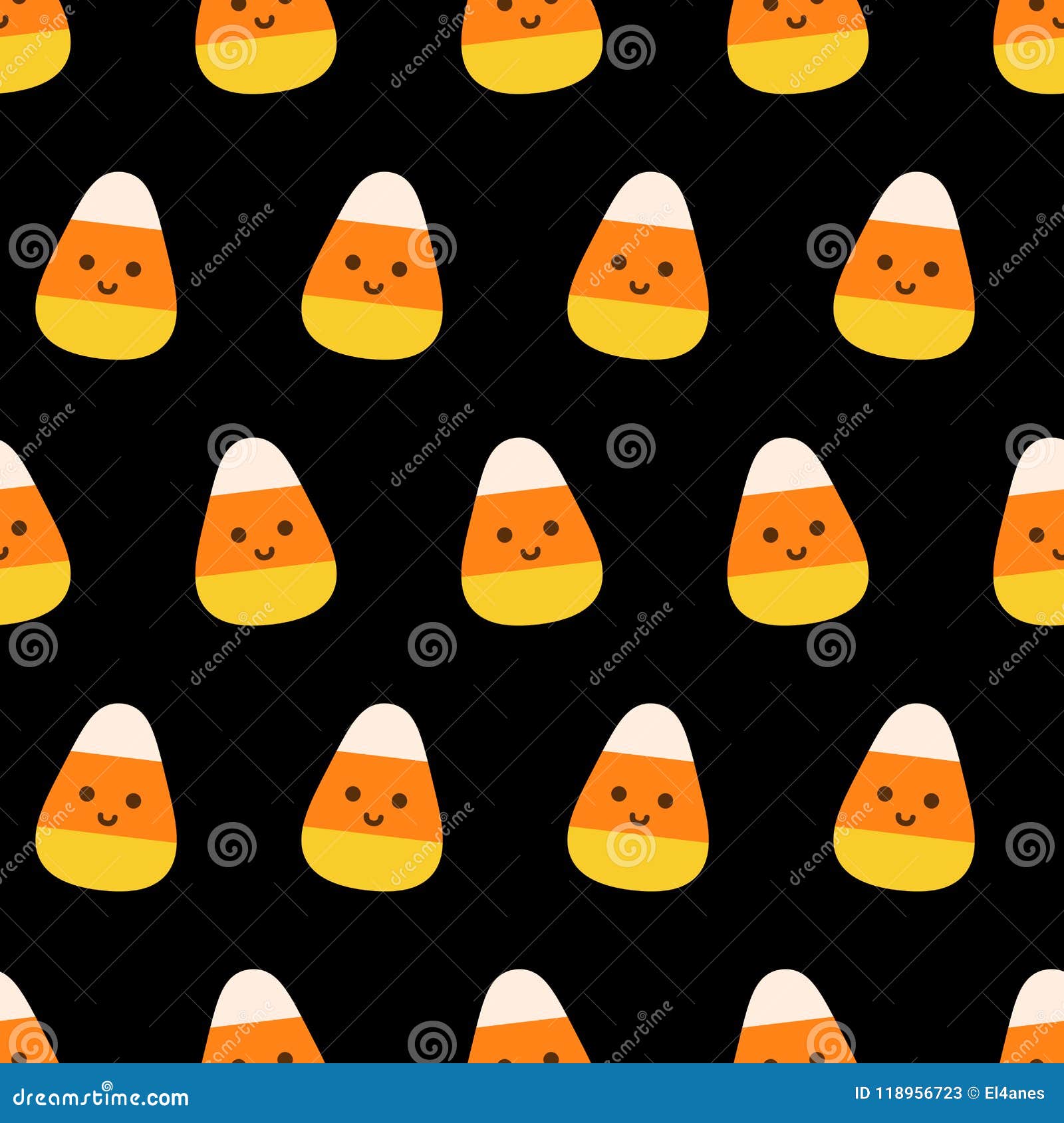Cartoon candy corn stock vector. Illustration of black - 118956723