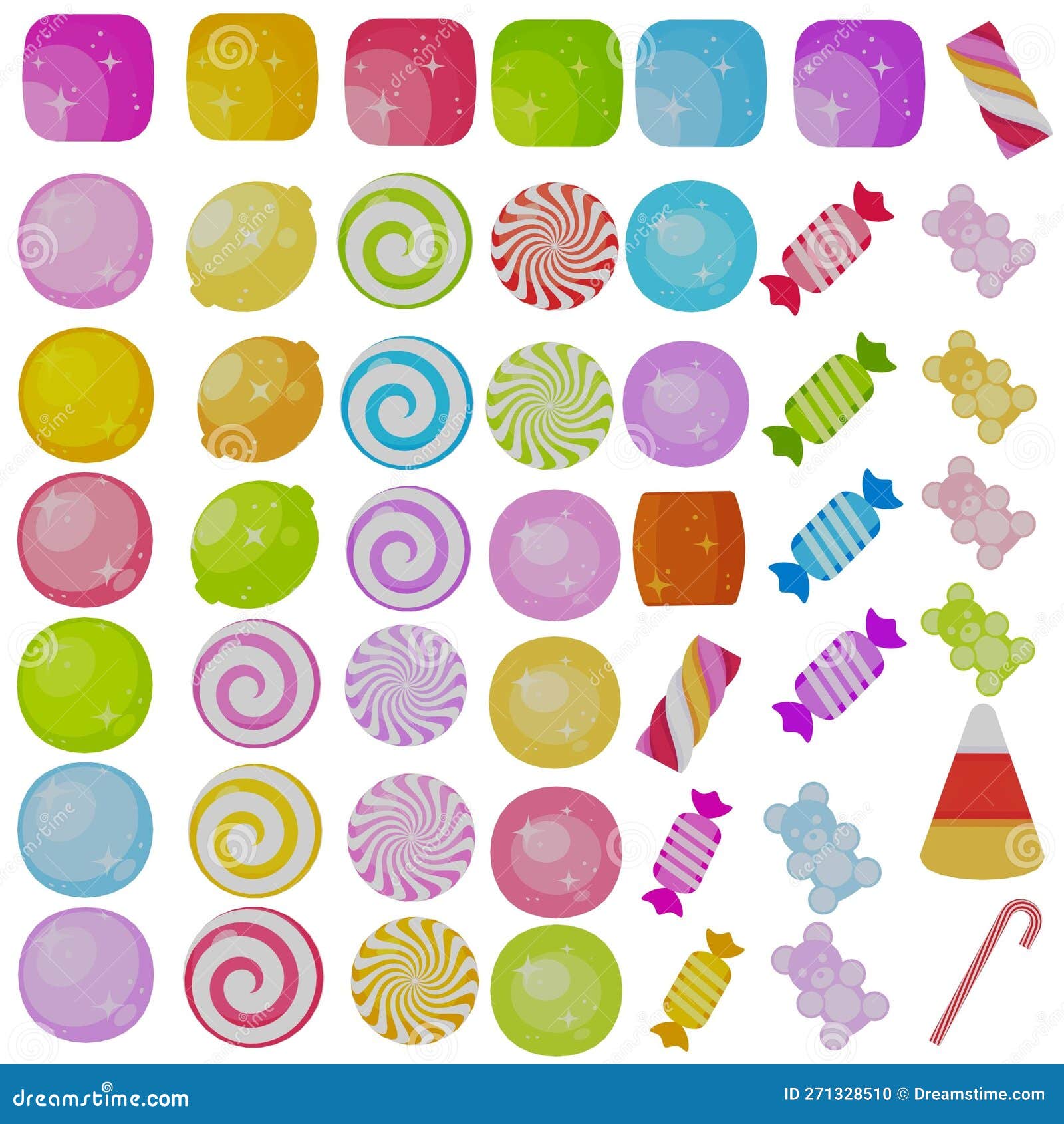 Cartoon Candy Pack Jpg and Transparent Image Stock Photo - Illustration ...