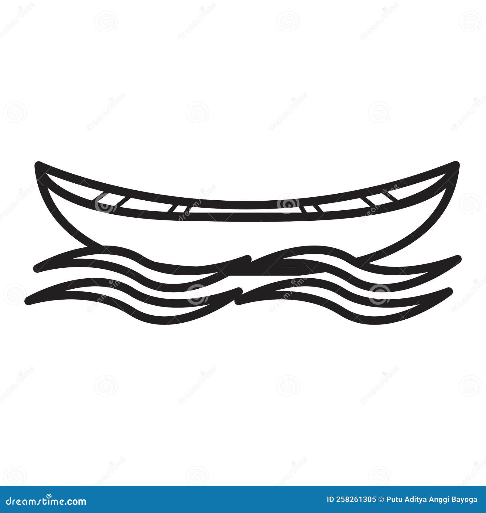 Cartoon Canoe | CartoonDealer.com #258261305