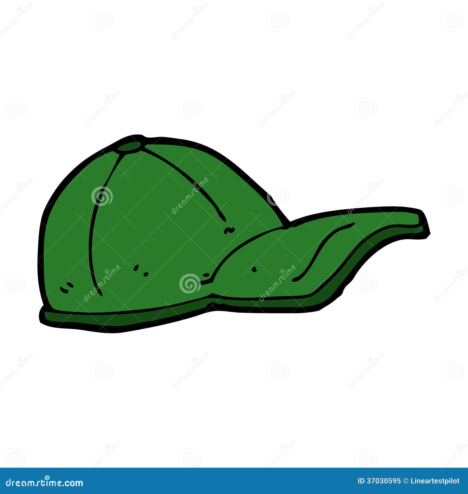 Cartoon cap stock vector. Illustration of drawing, funny - 37030595
