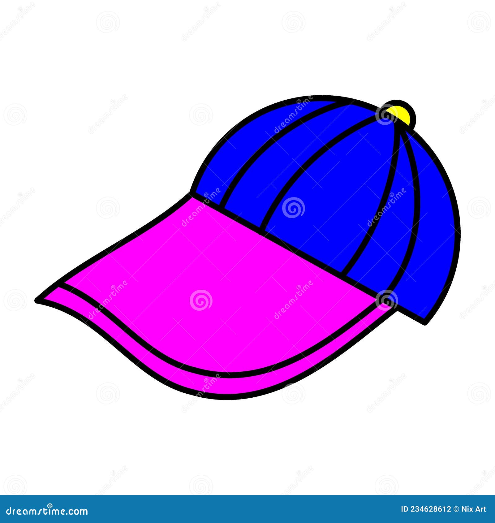 Cartoon Cap.vector Illustration Stock Vector - Illustration of alphabet ...