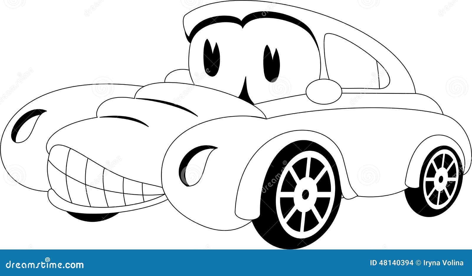 Black And White Cartoon Picture Of A Car at Laura Stanley blog