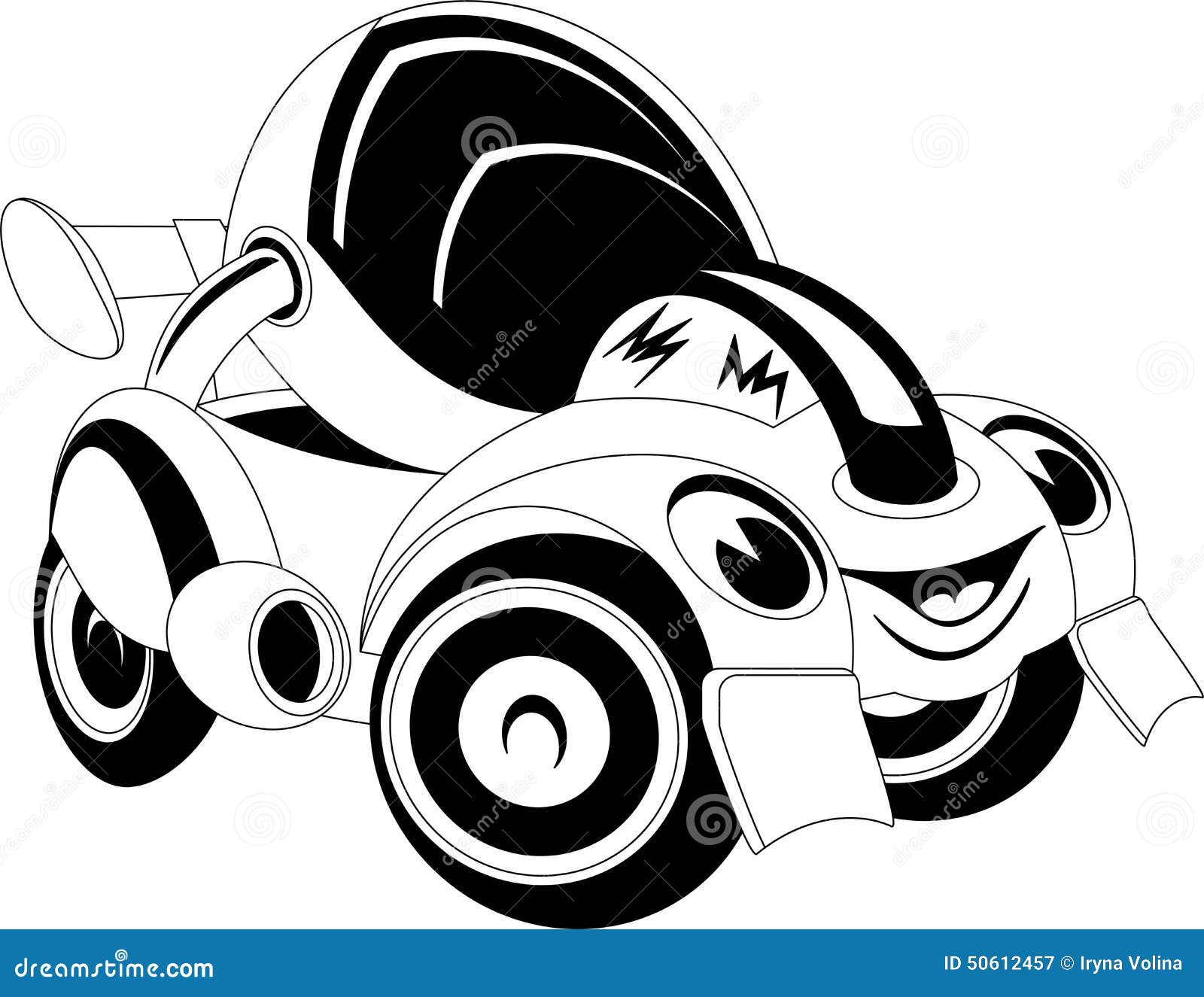Cartoon car stock vector. Illustration of sketch, character - 50612457