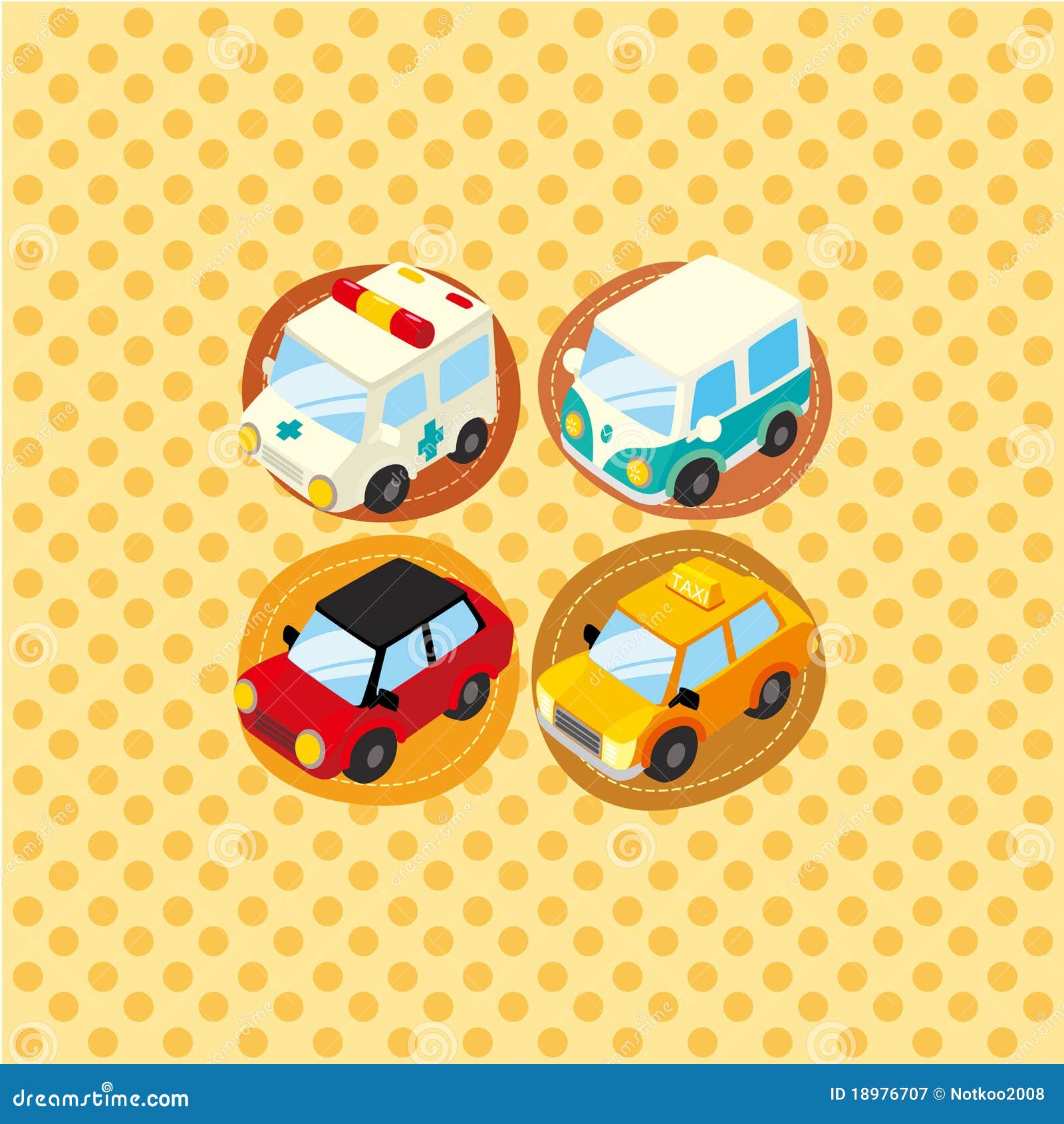 Cartoon car card stock vector. Illustration of frame - 18976707