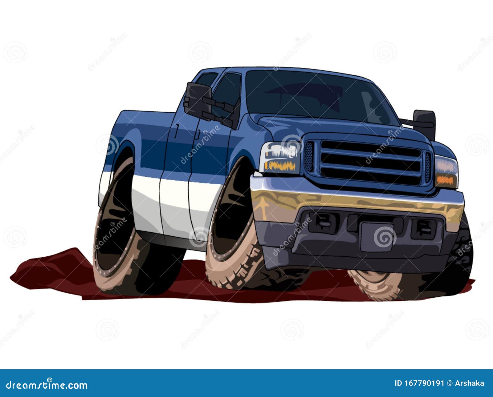 Cartoon car stock illustration. Illustration of ford - 167790191